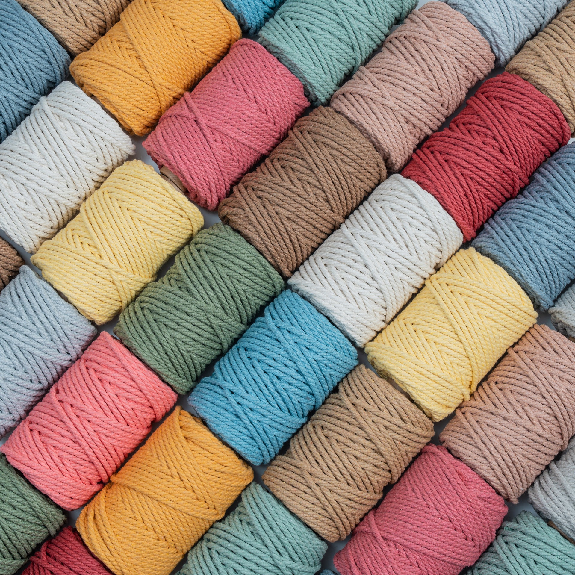 Recycled Cotton Ropes For Macrame & Weaving - 5mm 3 ply | GANXXET – Ganxxet
