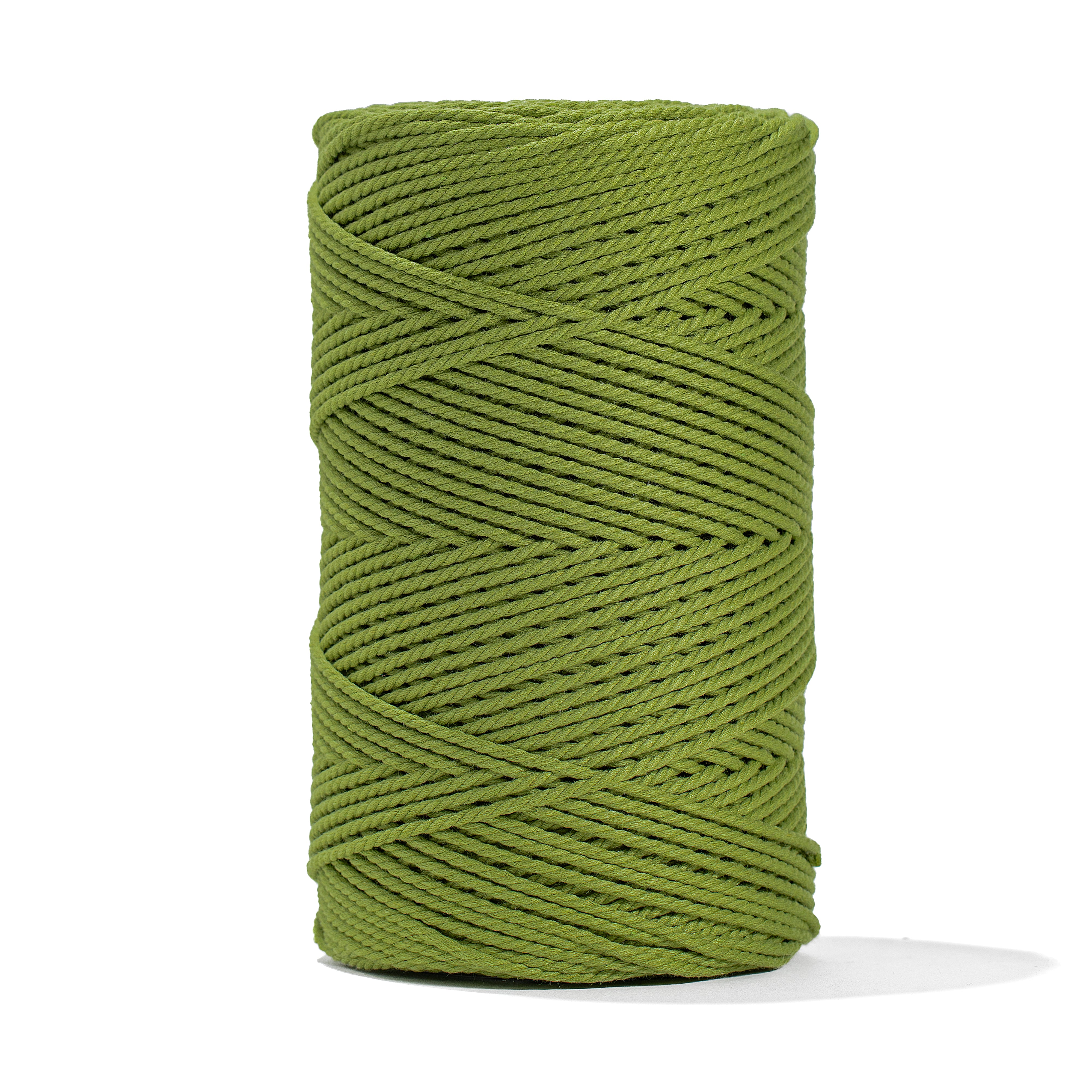 2mm 3ply Macrame Cotton Rope - Lime Green – Ganxxet