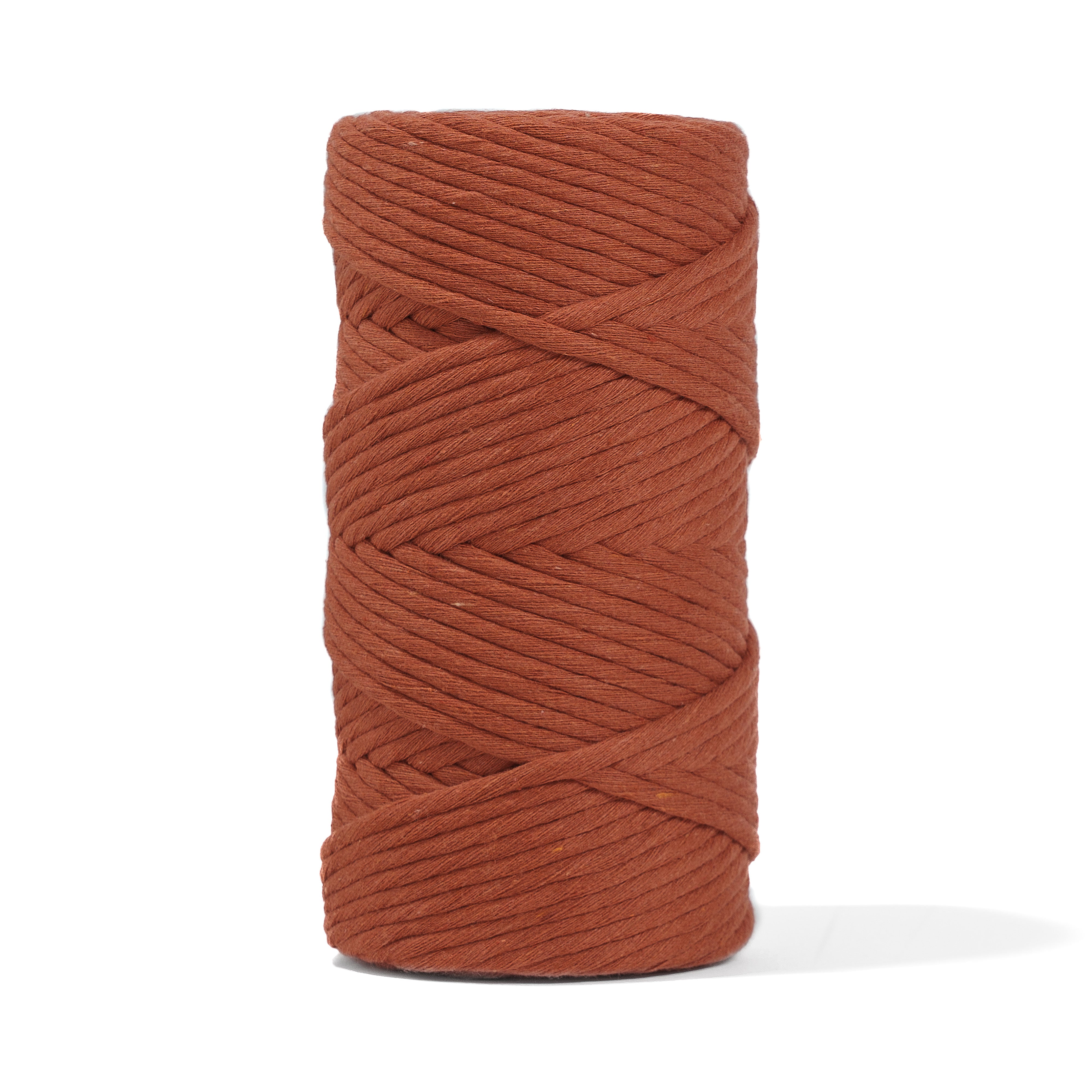 Macrame Soft Cotton Cord 4mm Recycled - Single Strand Sienna | Ganxxet