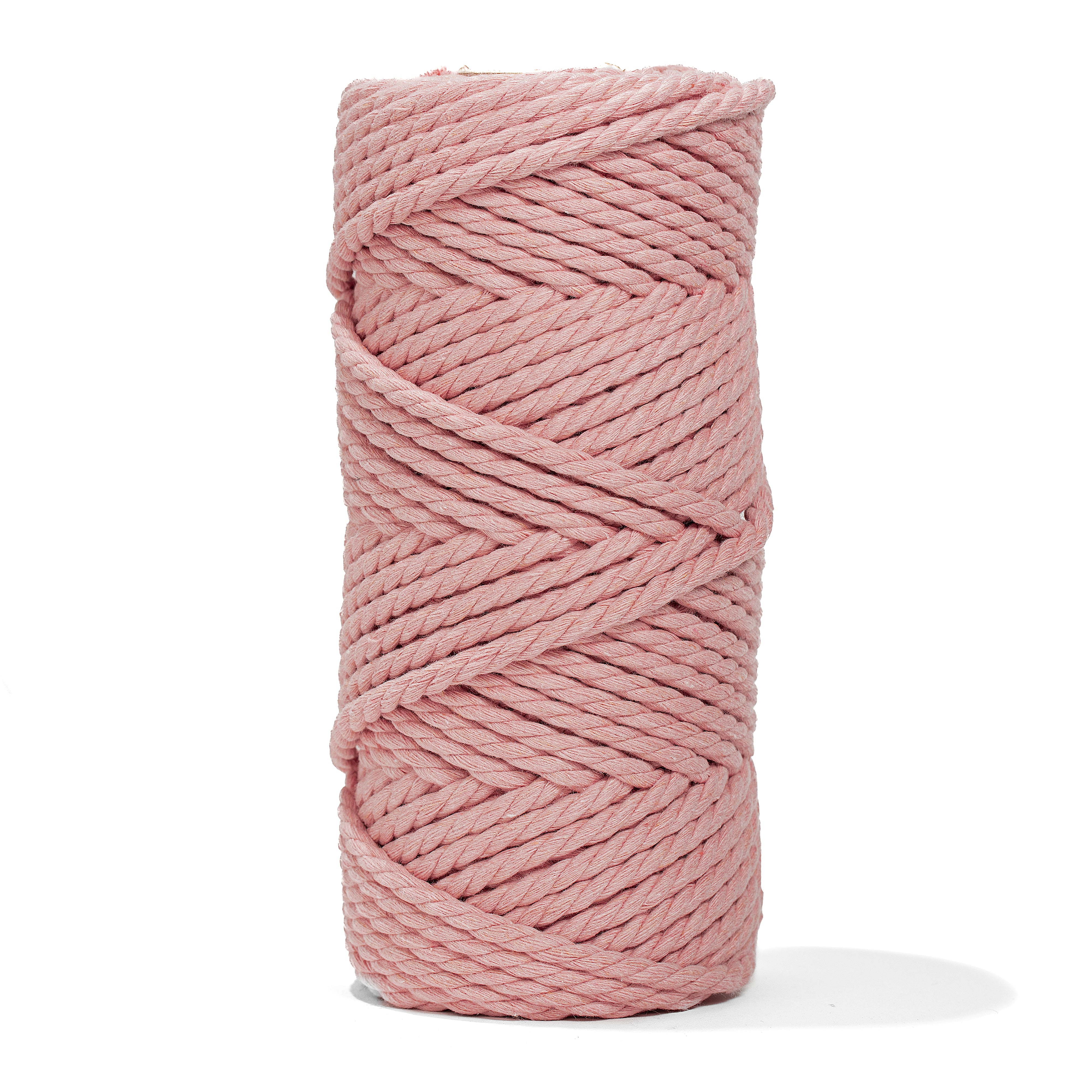 MACRAME COTTON ROPE 5 MM - 3 PLY - PALE PINK COLOR – Ganxxet
