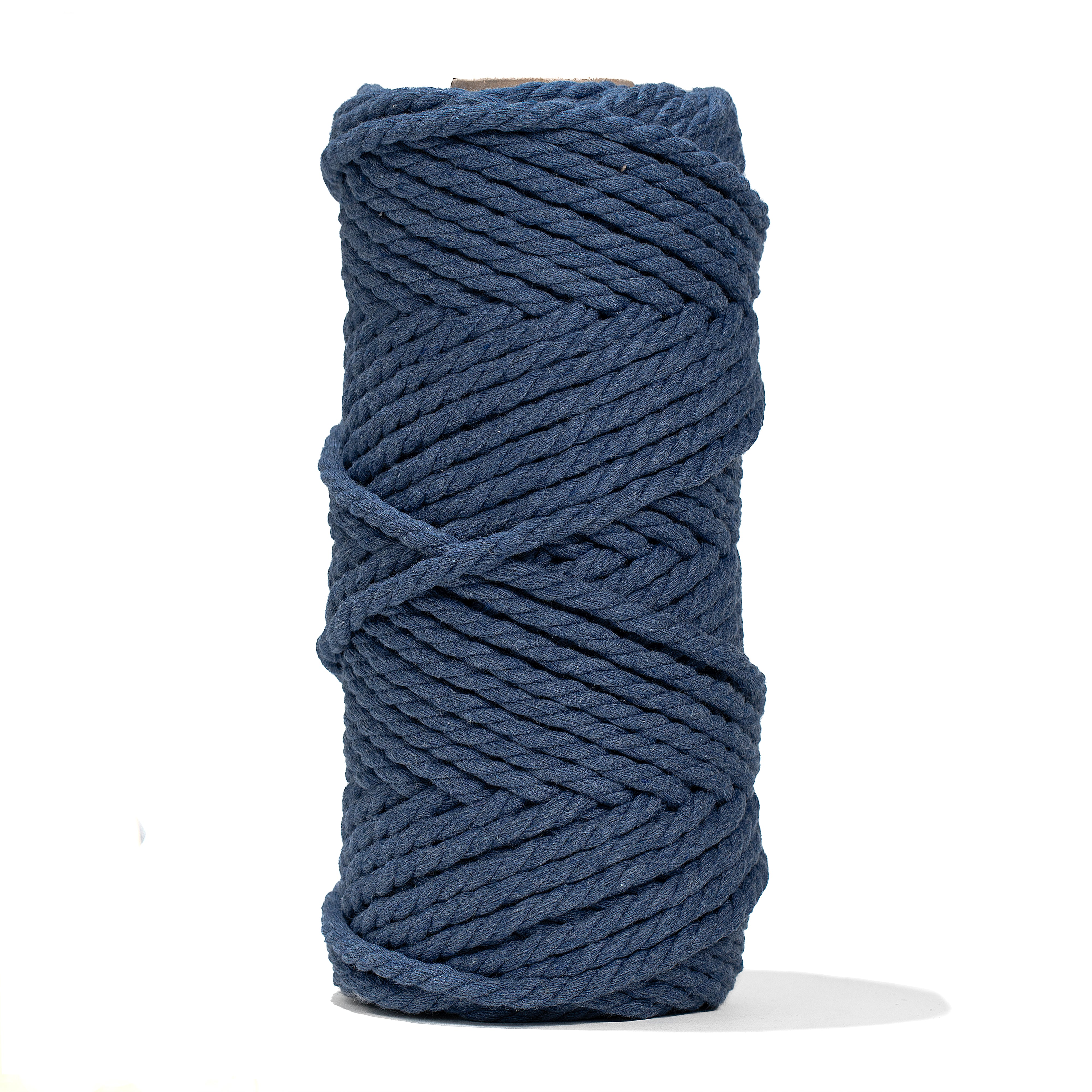 MACRAME COTTON ROPE 5 MM - 3 PLY - DENIM COLOR – Ganxxet