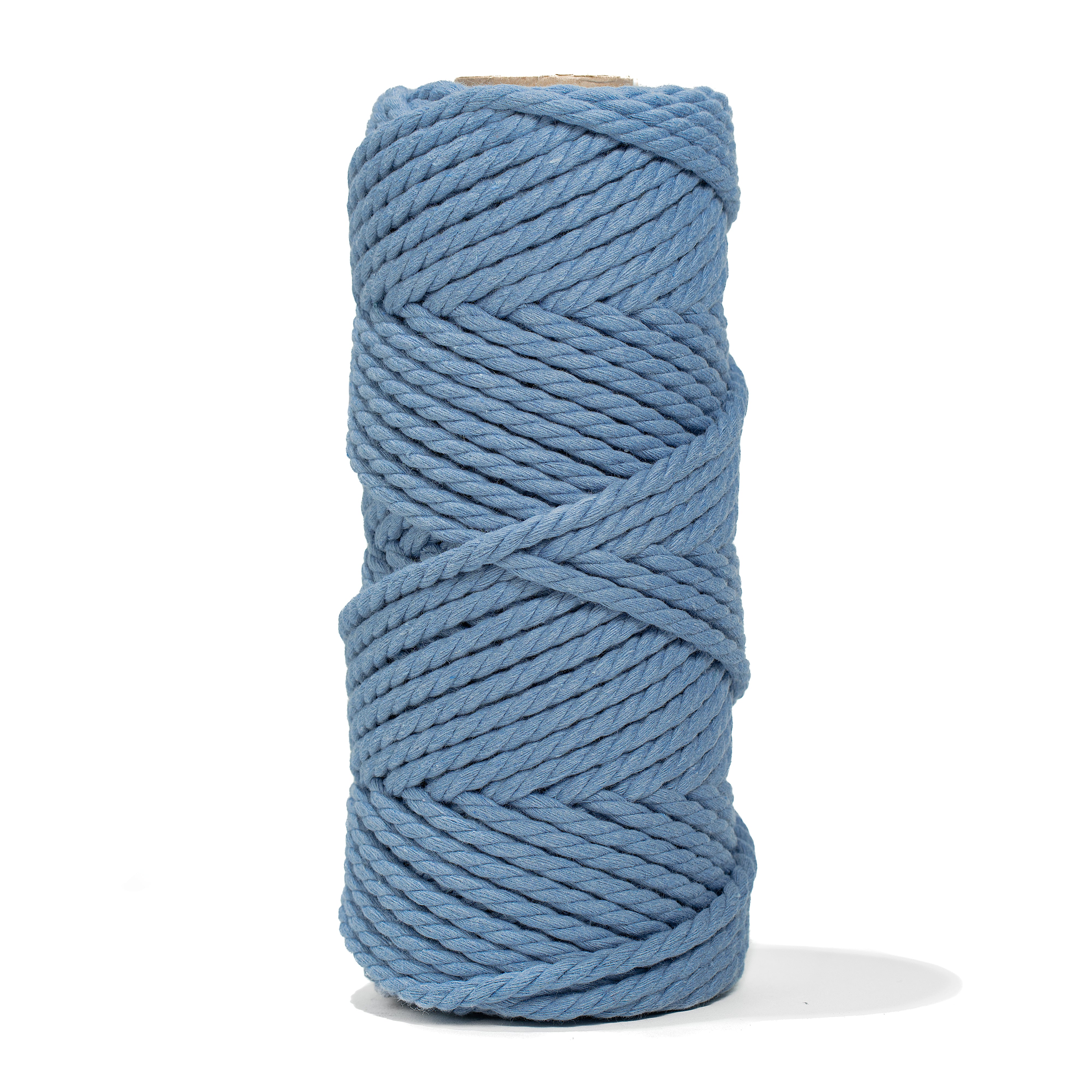 MACRAME COTTON ROPE 5 MM - 3 PLY - POWDER BLUE COLOR – Ganxxet