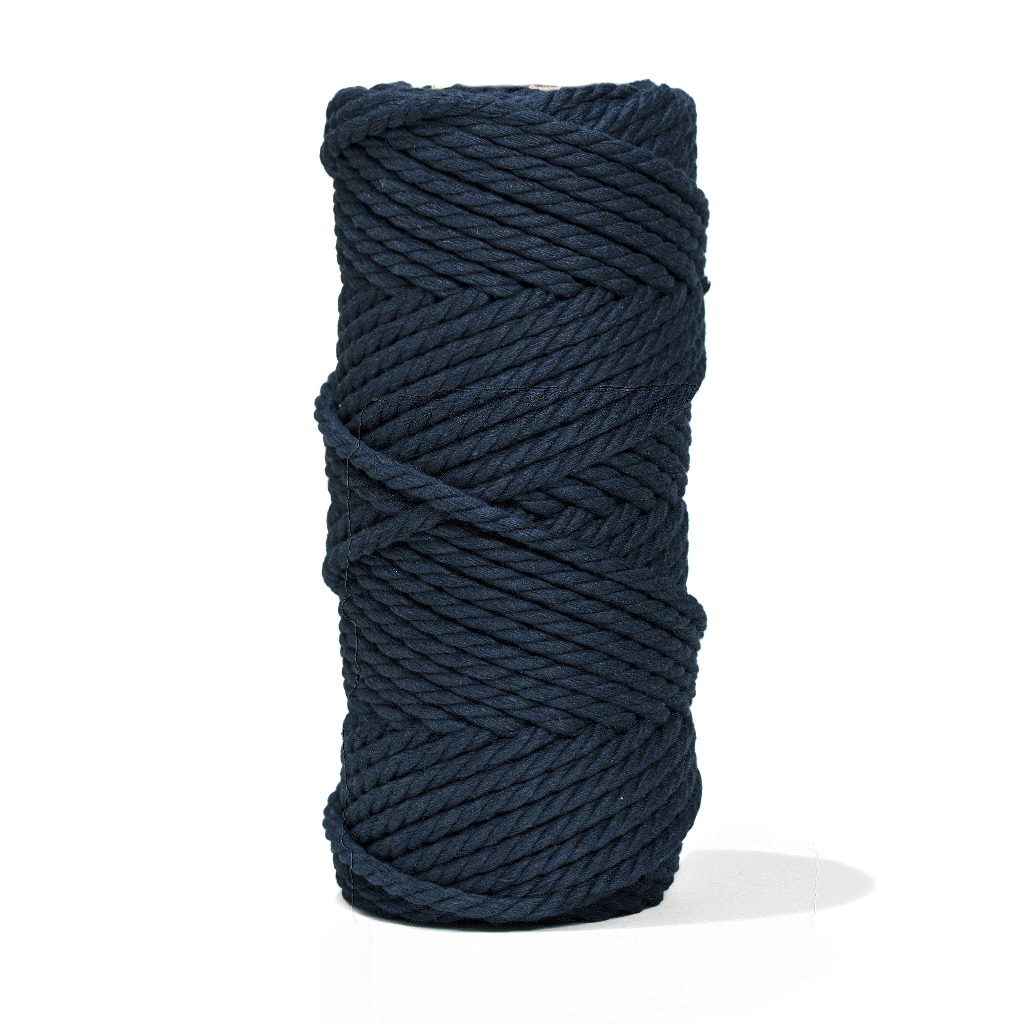 MACRAME COTTON ROPE 5 MM - 3 PLY - DARK DENIM COLOR – Ganxxet