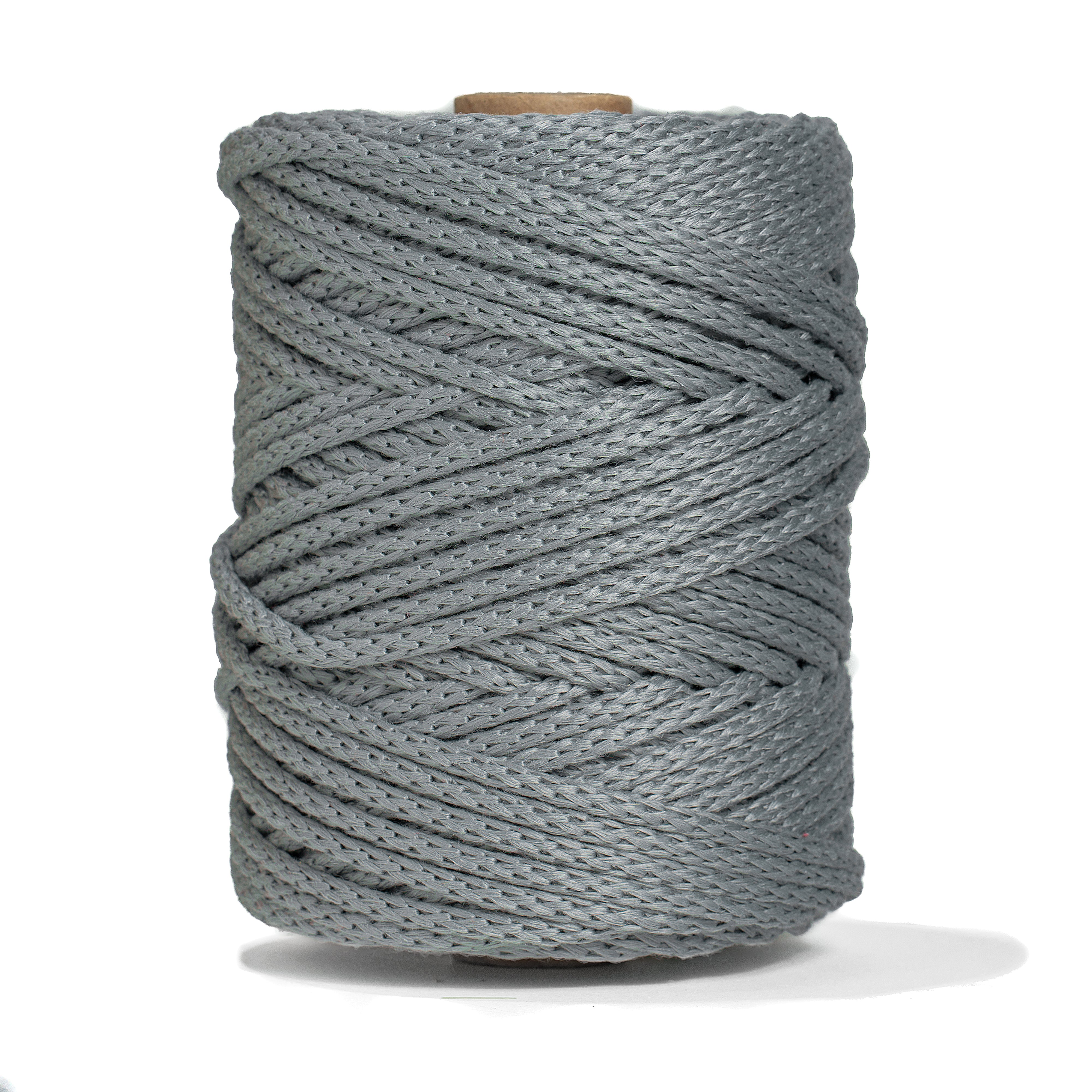 OUTDOOR RECYCLED BRAIDED CORD 6 MM - SOFT GRAY COLOR – Ganxxet