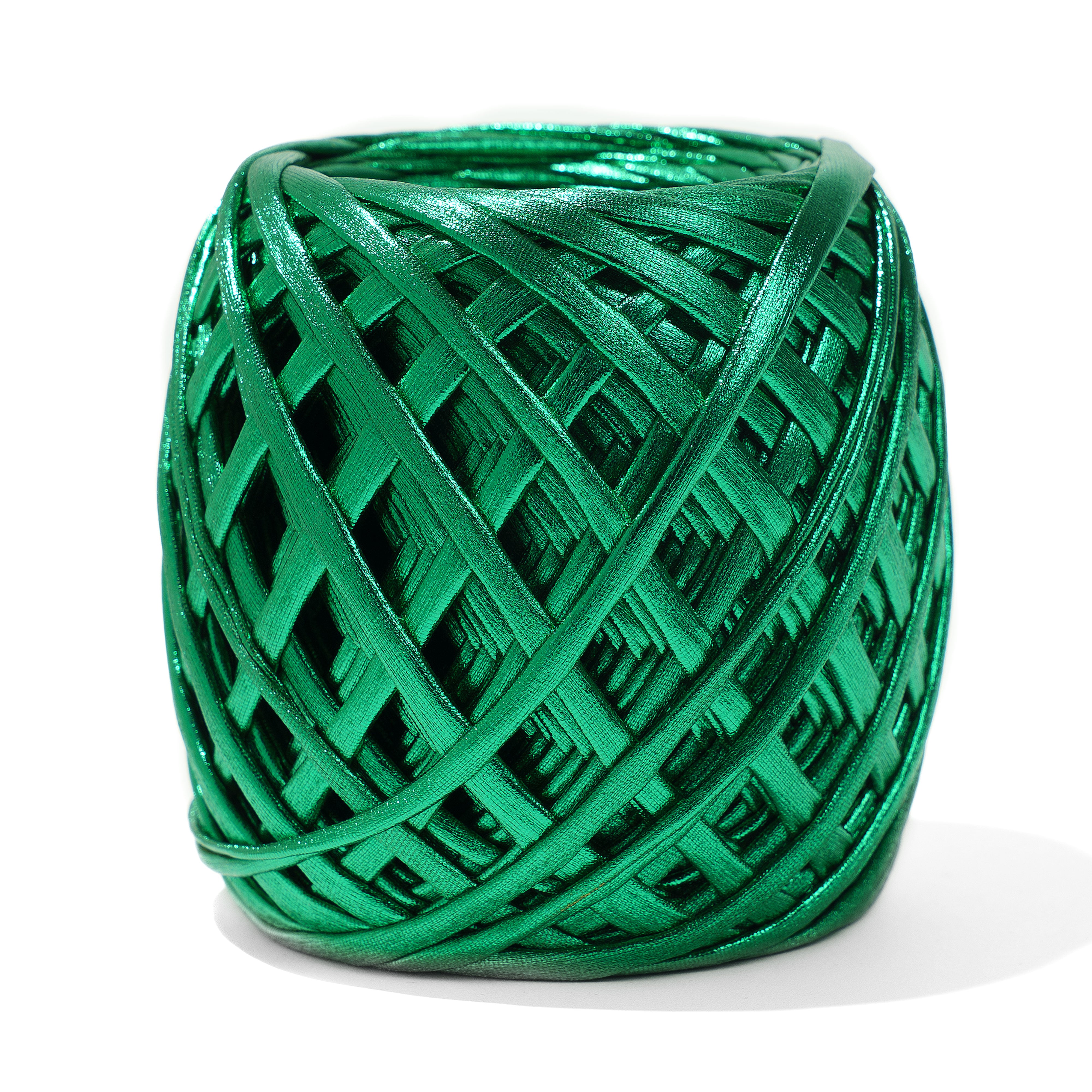 Fabric Yarn Metallic T-Shirt Yarn Cosmic Green Color – Ganxxet