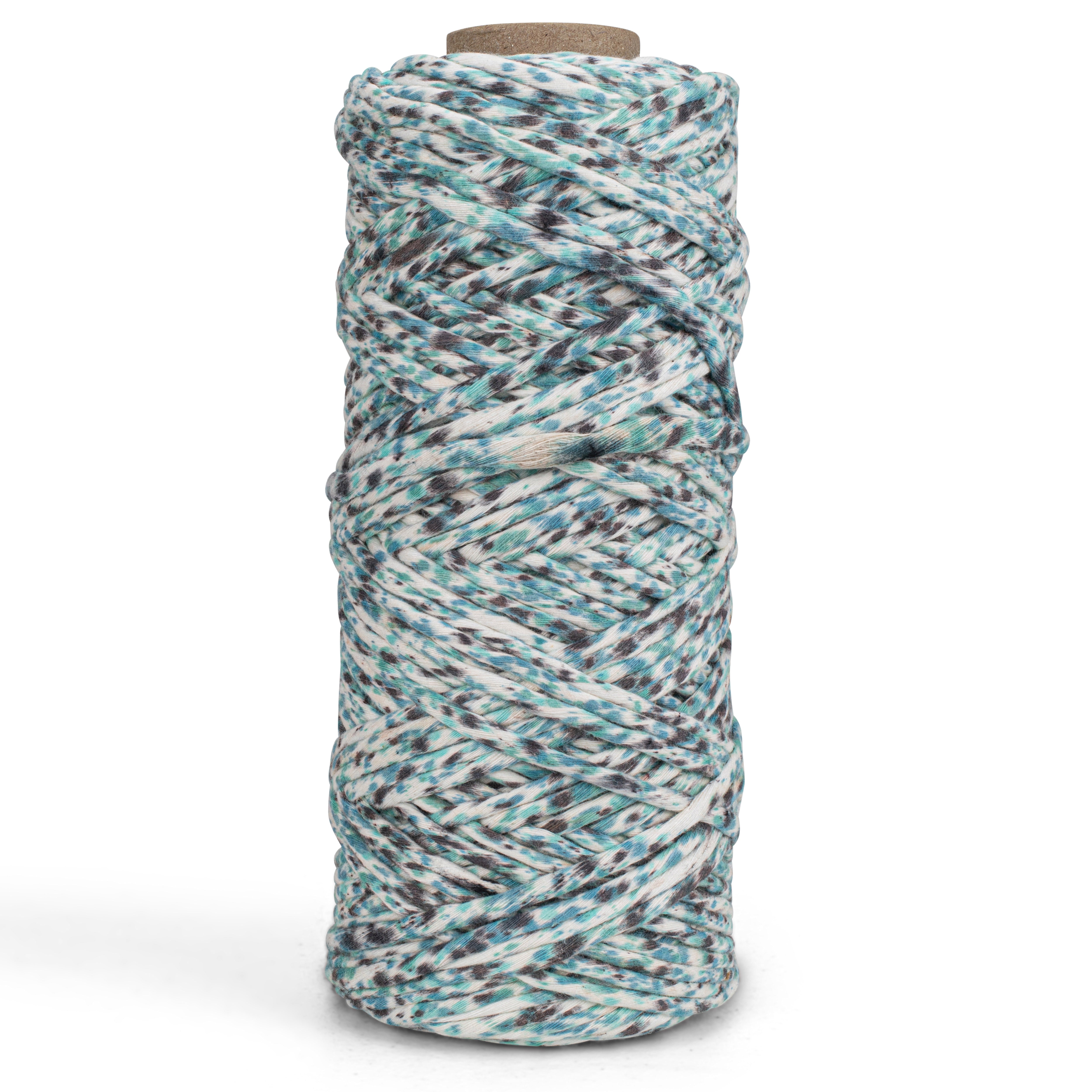Macrame Hand Painted Soft Cotton Cord 4mm - 1 Single Strand - Robin ...