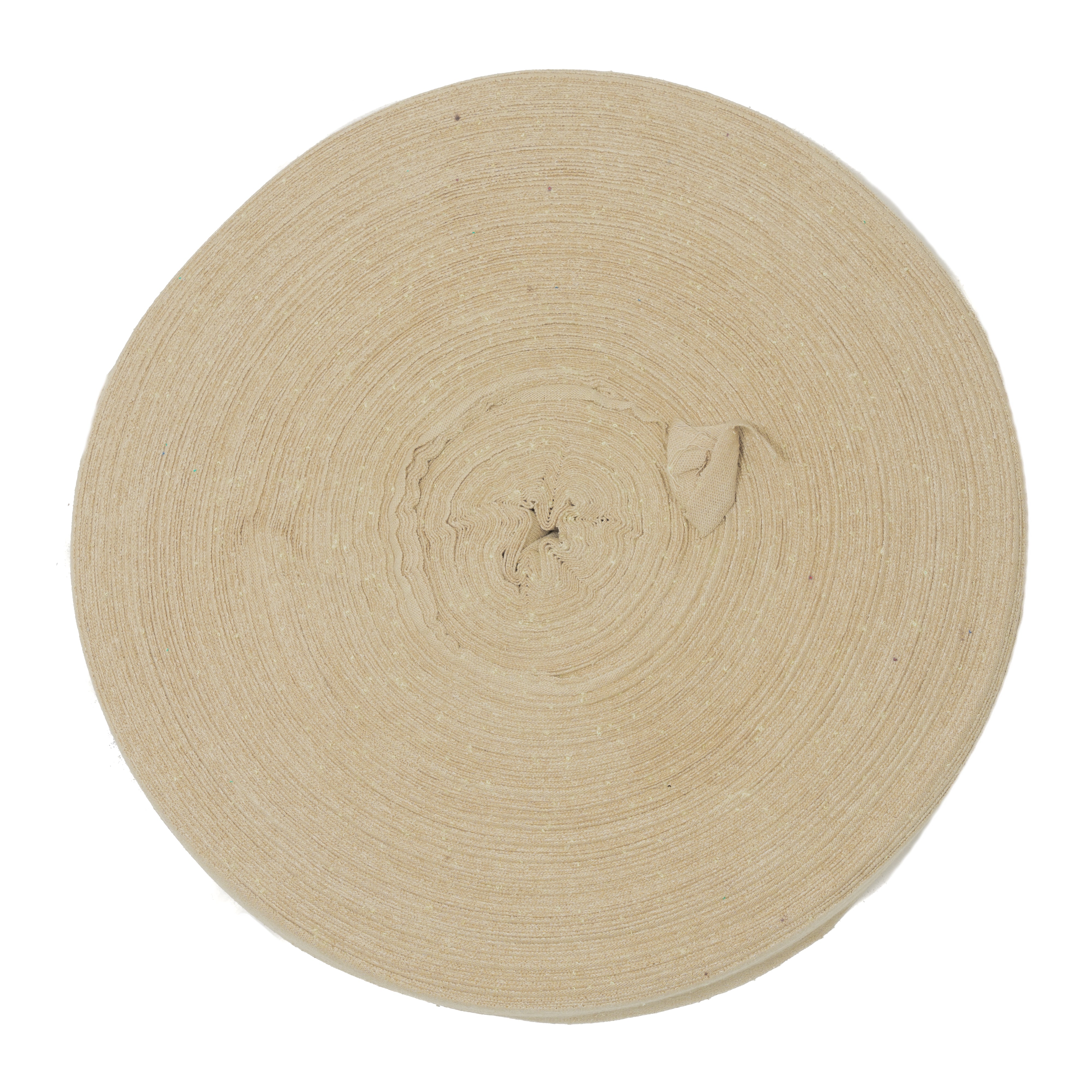 Ribbon Cotton T-Shirt Yarn Beige Color – Ganxxet