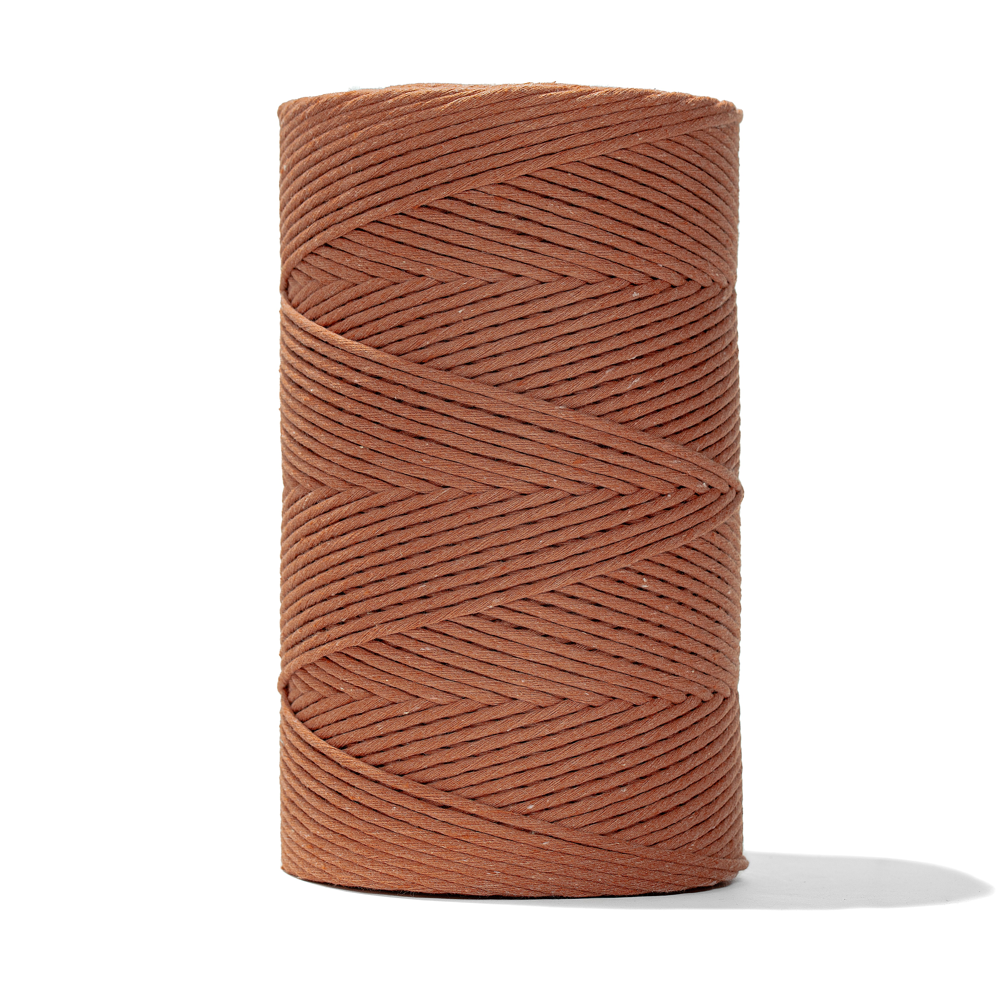 Macrame Soft Cotton Cord Recycled 4mm - 1 Single Strand - Lilac Pink ...