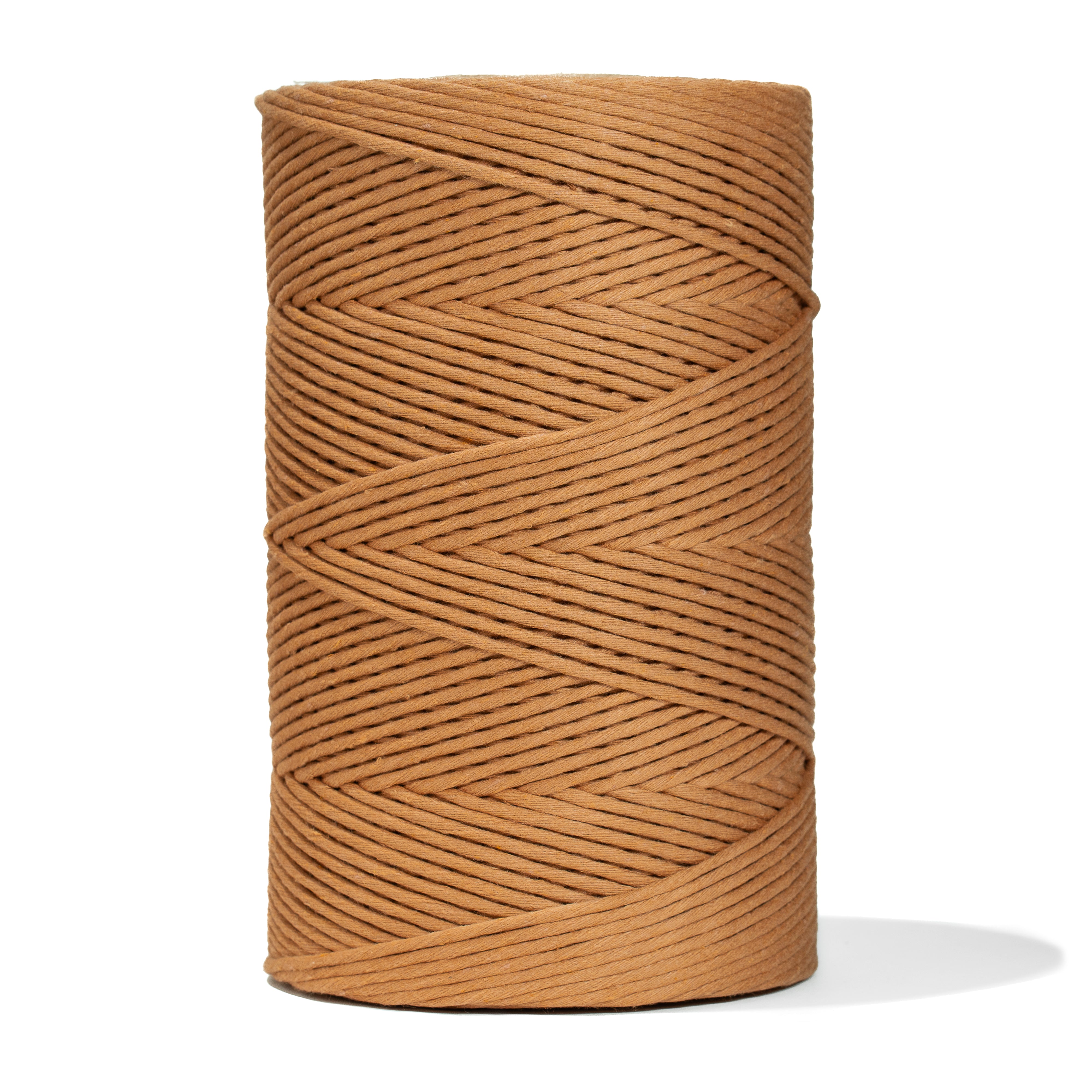 Soft Cotton Cord Zero Waste 4mm - 1 Single Strand - Caramel Color – Ganxxet