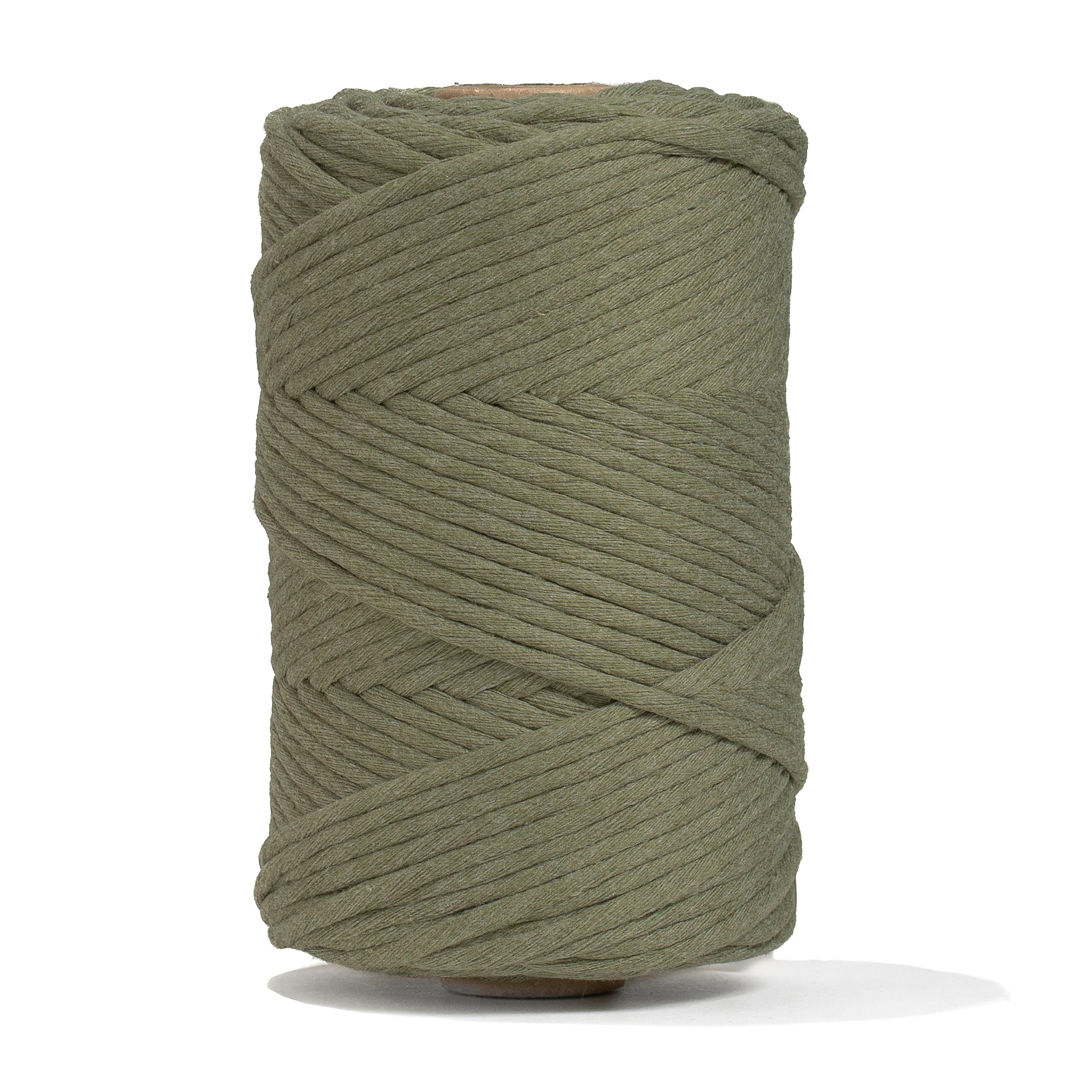 Soft Cotton Macrame Cord 4mm - 1 Single Strand - Fern Green Color – Ganxxet