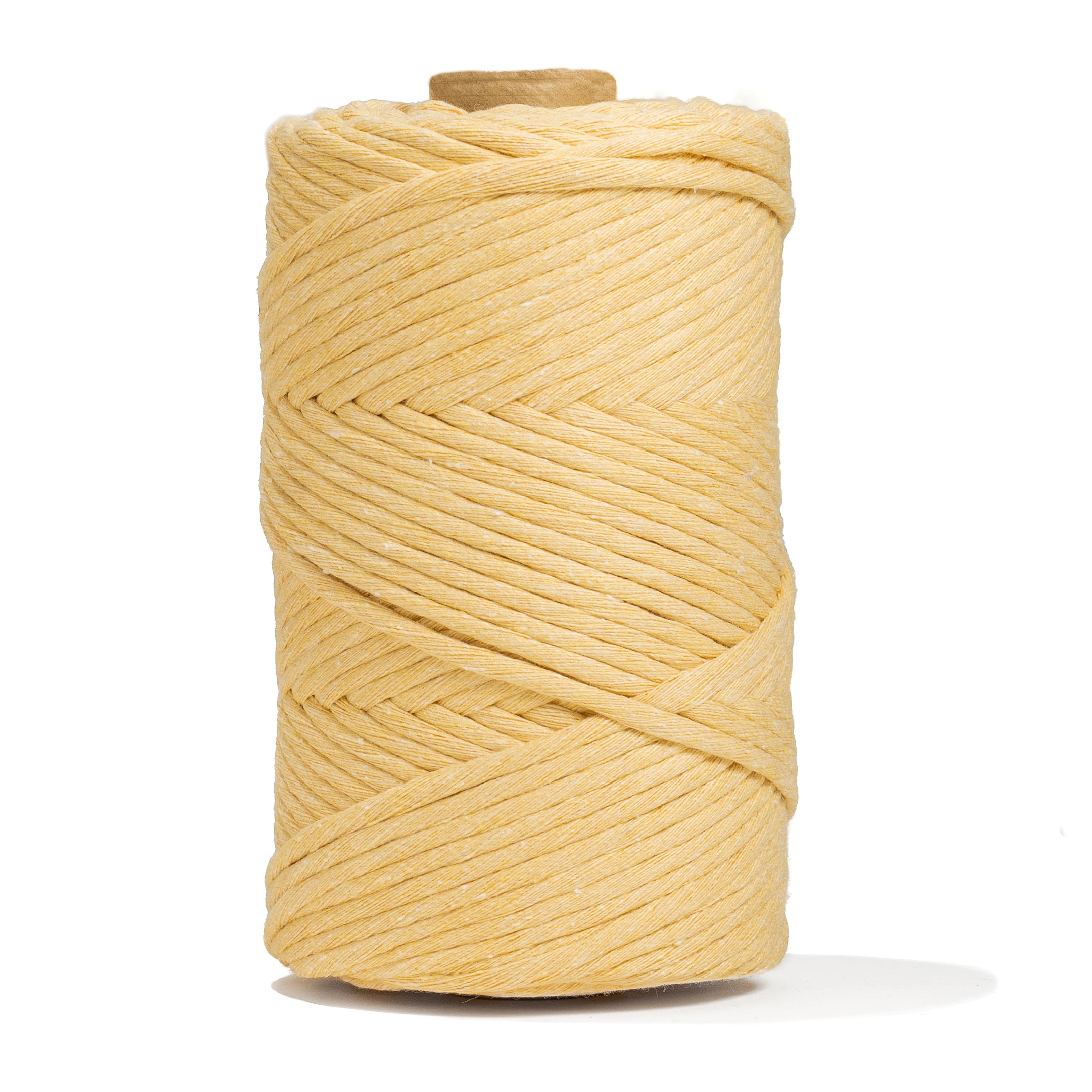 MACRAME SOFT COTTON CORD RECYCLED 4 MM - 1 SINGLE STRAND - VANILLA ...