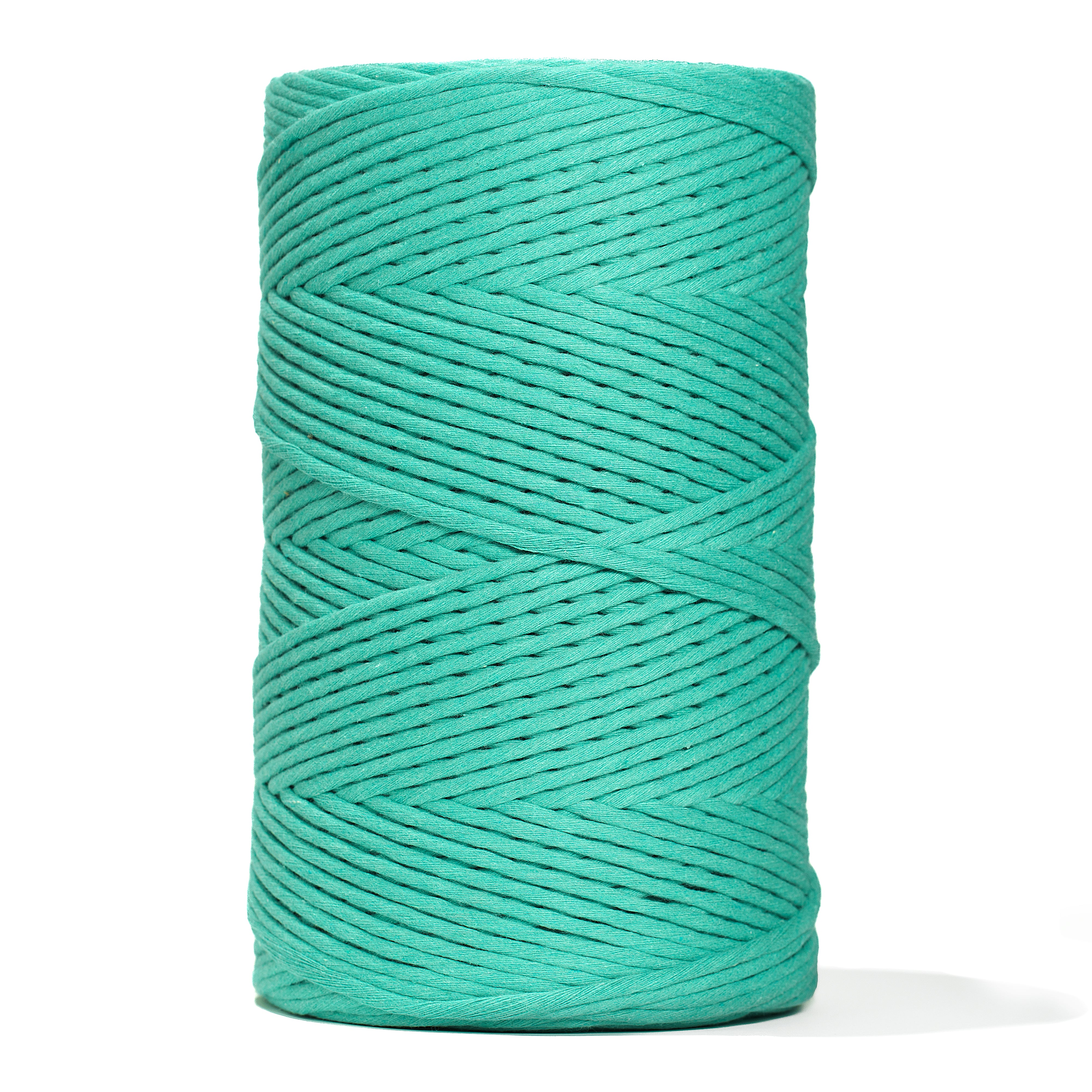 MACRAME SOFT COTTON CORD RECYCLED 4 MM - 1 SINGLE STRAND - CARIBBEAN ...