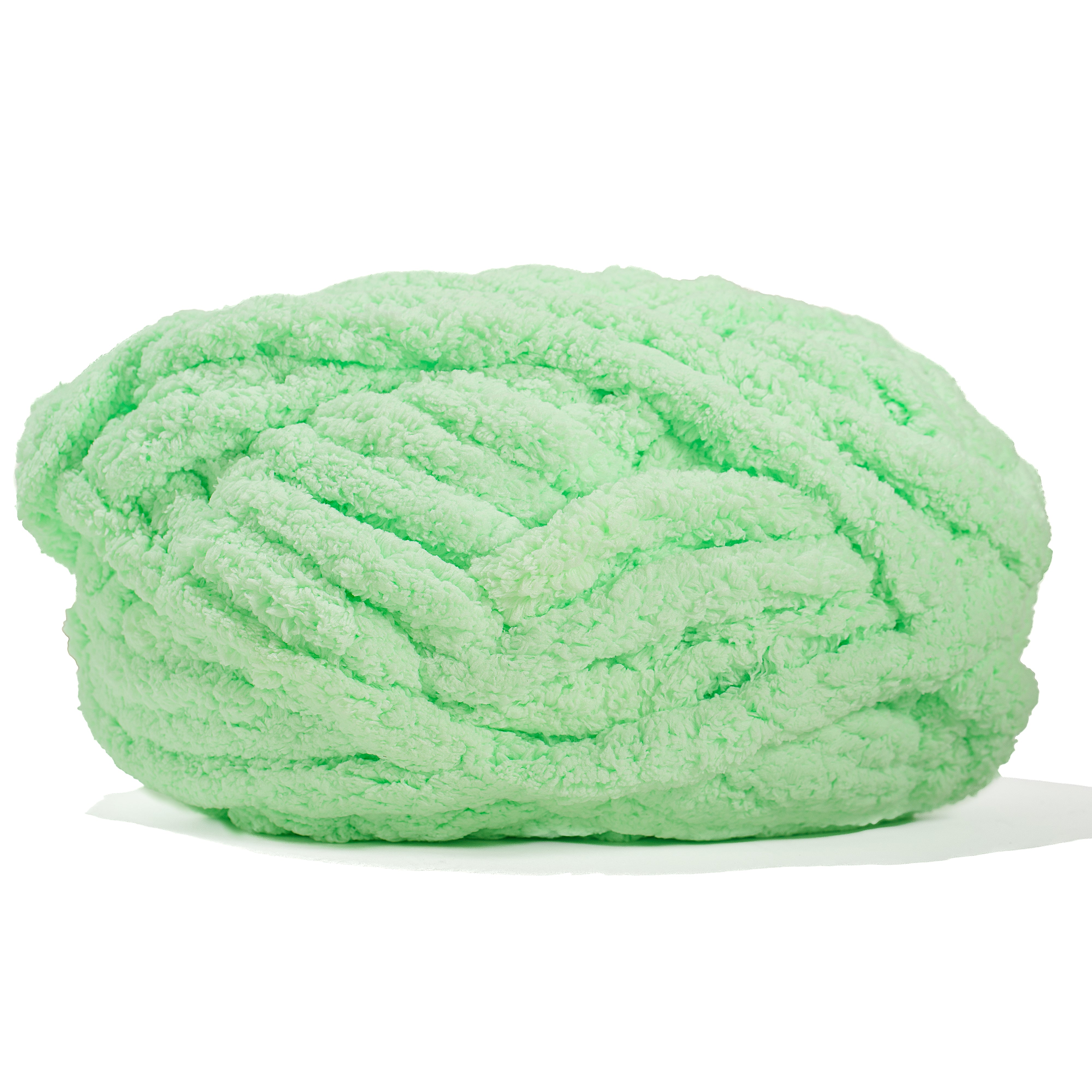 20mm Chunky Chenille Yarn - Mint Color - Crochet, Knitting & Hand ...