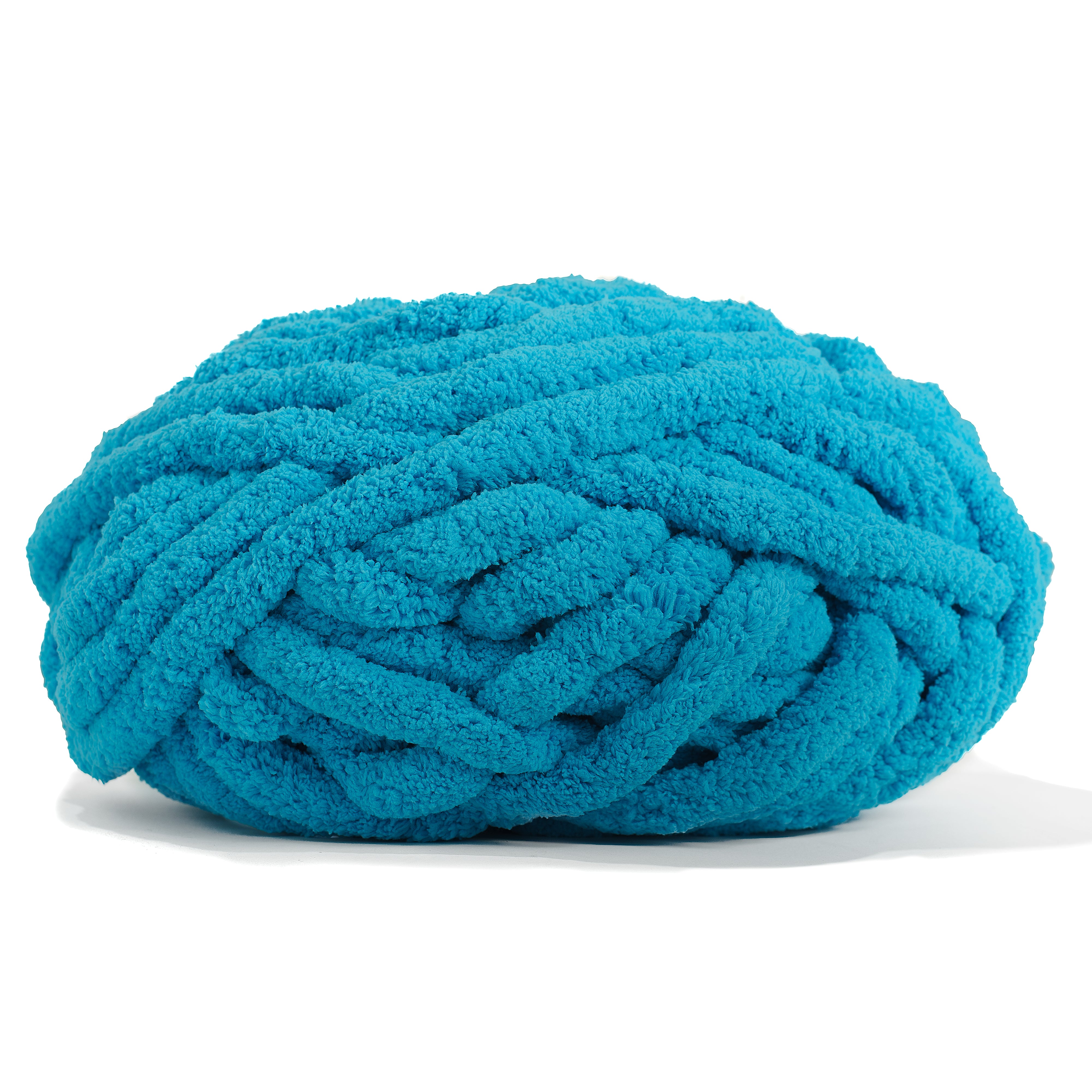20mm Chunky Chenille Yarn - Ocean Blue Color - Crochet, Knitting & Hand ...
