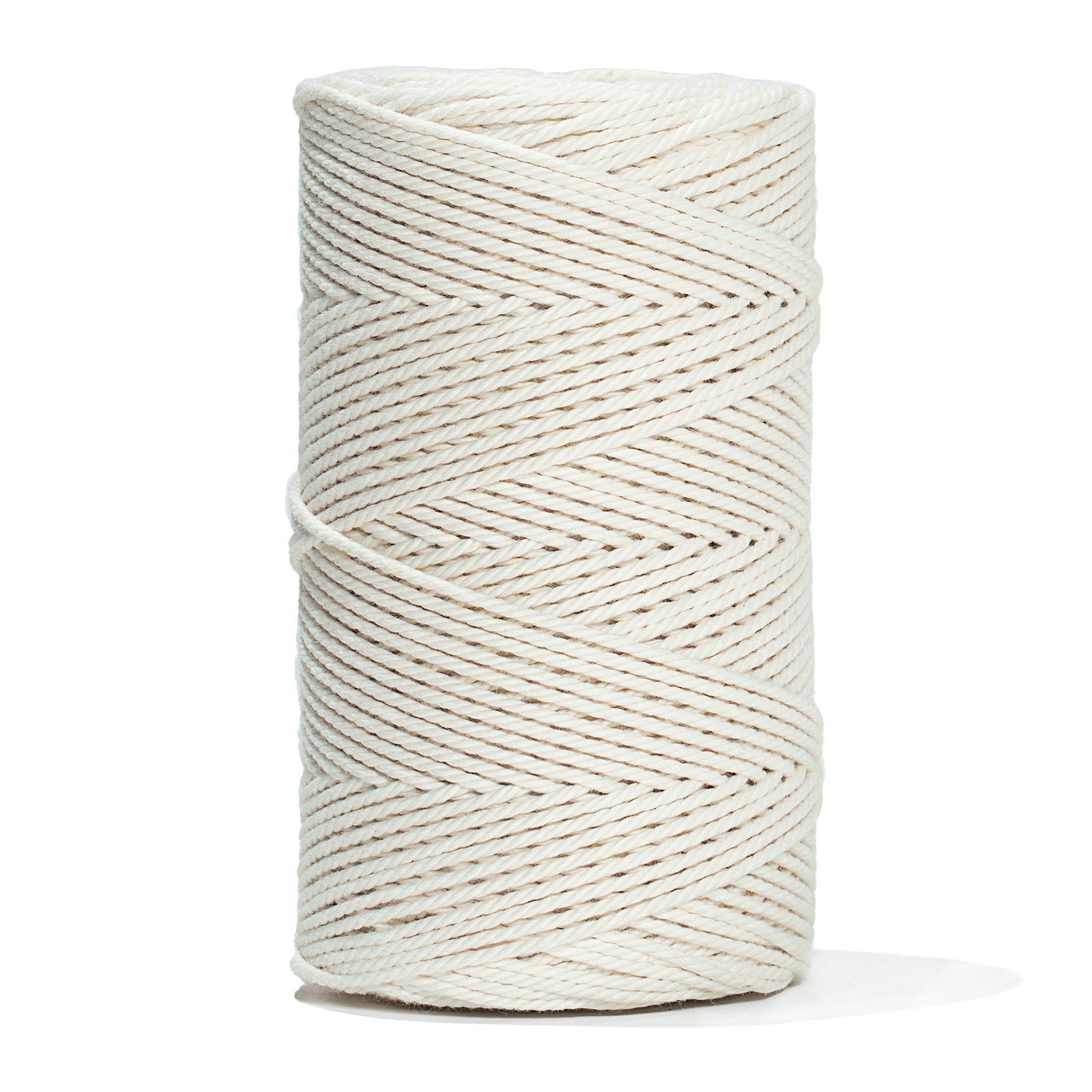 MACRAME COTTON ROPE 2 MM - 3 PLY - NATURAL COLOR – Ganxxet