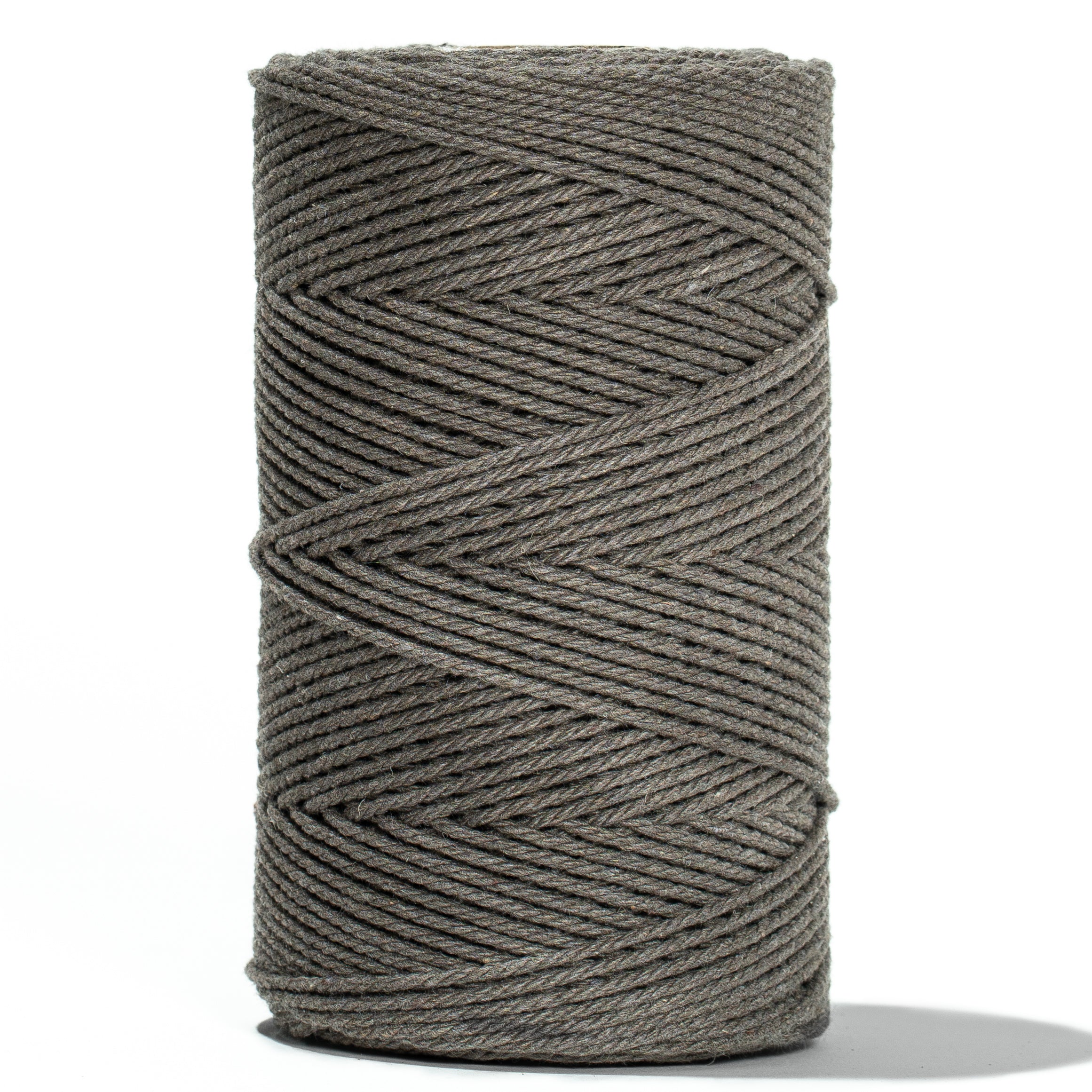 MACRAME COTTON ROPE 2 MM 3 PLY DARK TAUPE COLOR – Ganxxet