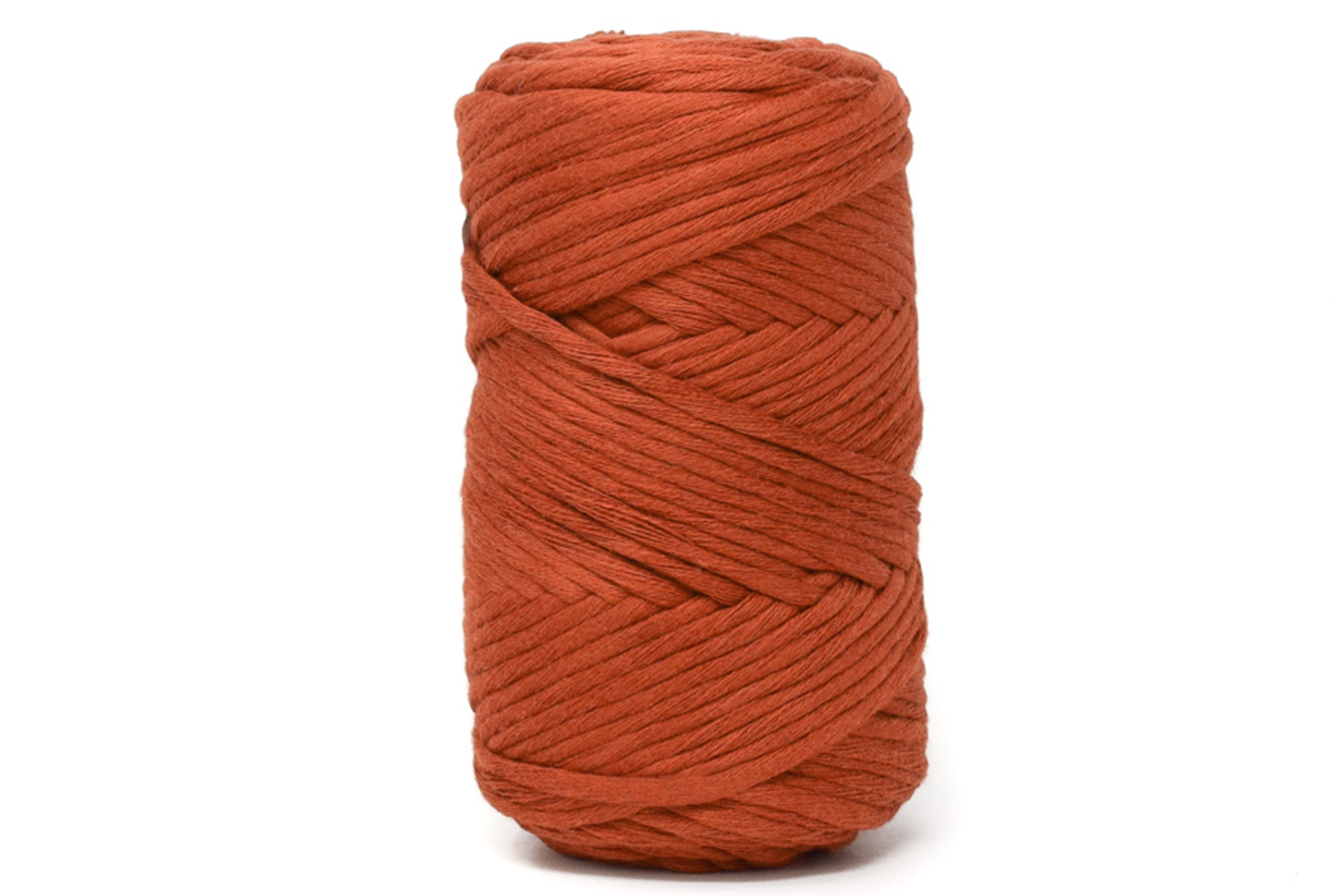 MACRAME COTTON - VISCOSE ROLL 4 MM - BURNT ORANGE COLOR – Ganxxet
