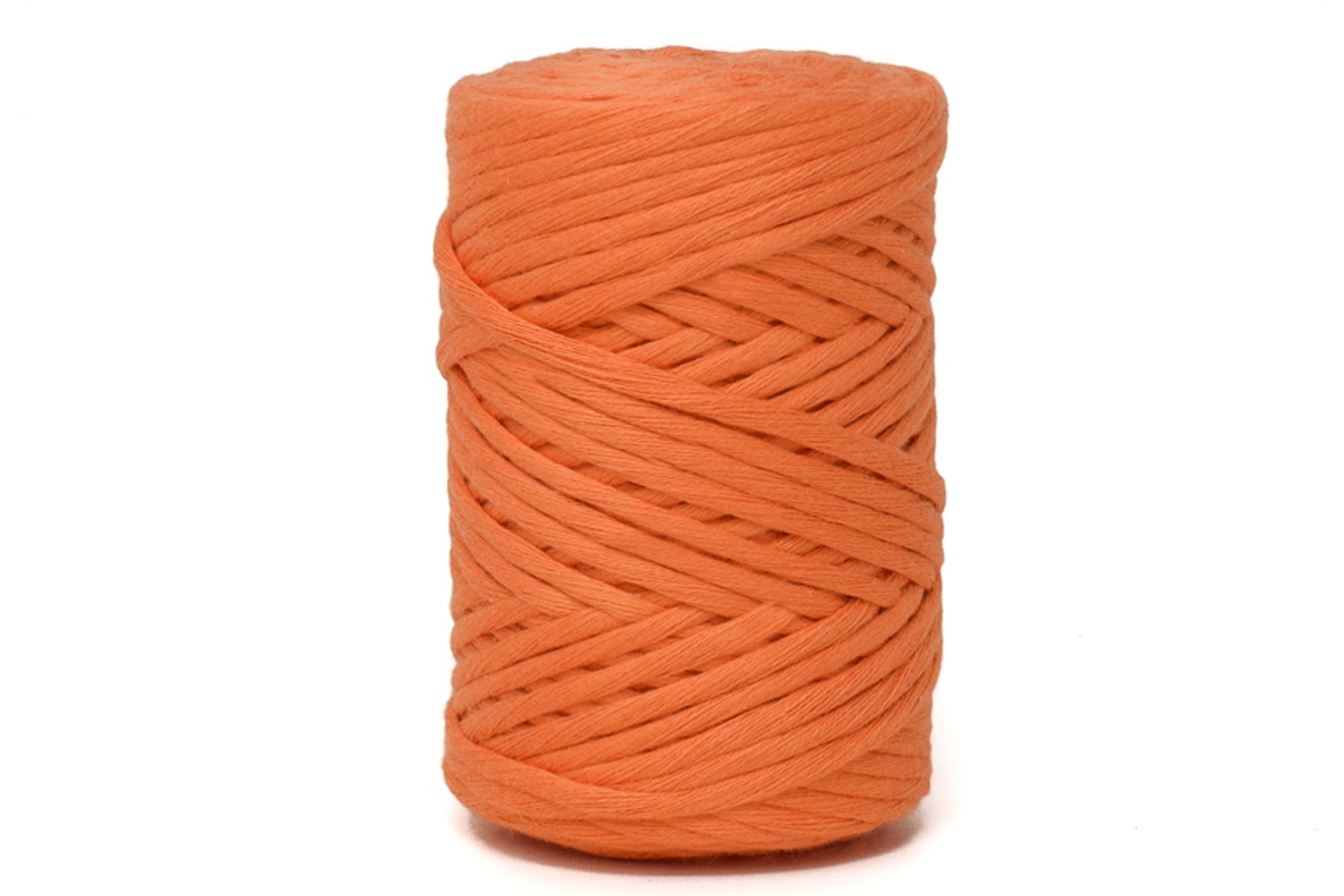 MACRAME COTTON - VISCOSE ROLL 4 MM - ORANGE COLOR – Ganxxet