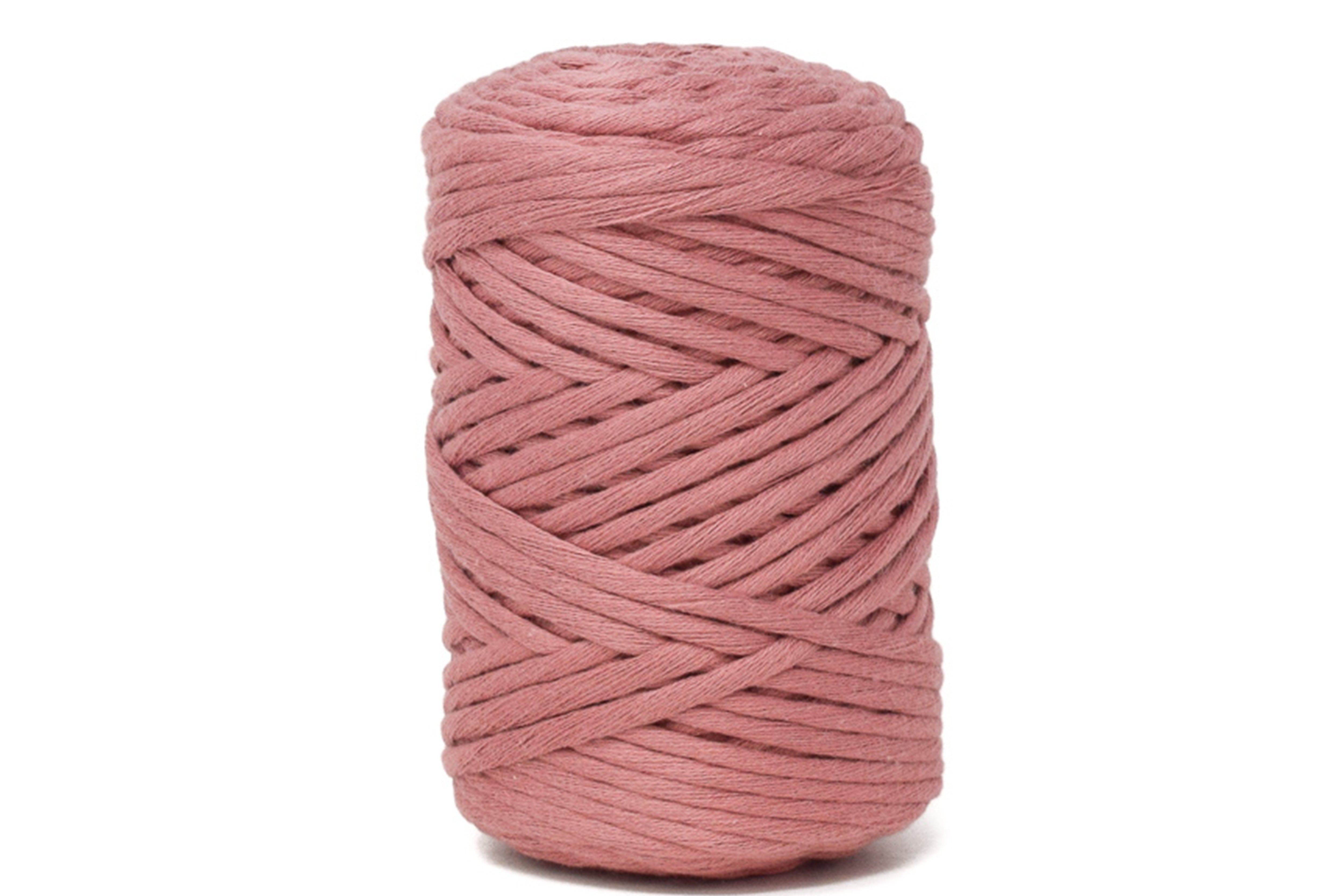 MACRAME COTTON - VISCOSE ROLL 4 MM - GOLDEN ROSE COLOR – Ganxxet
