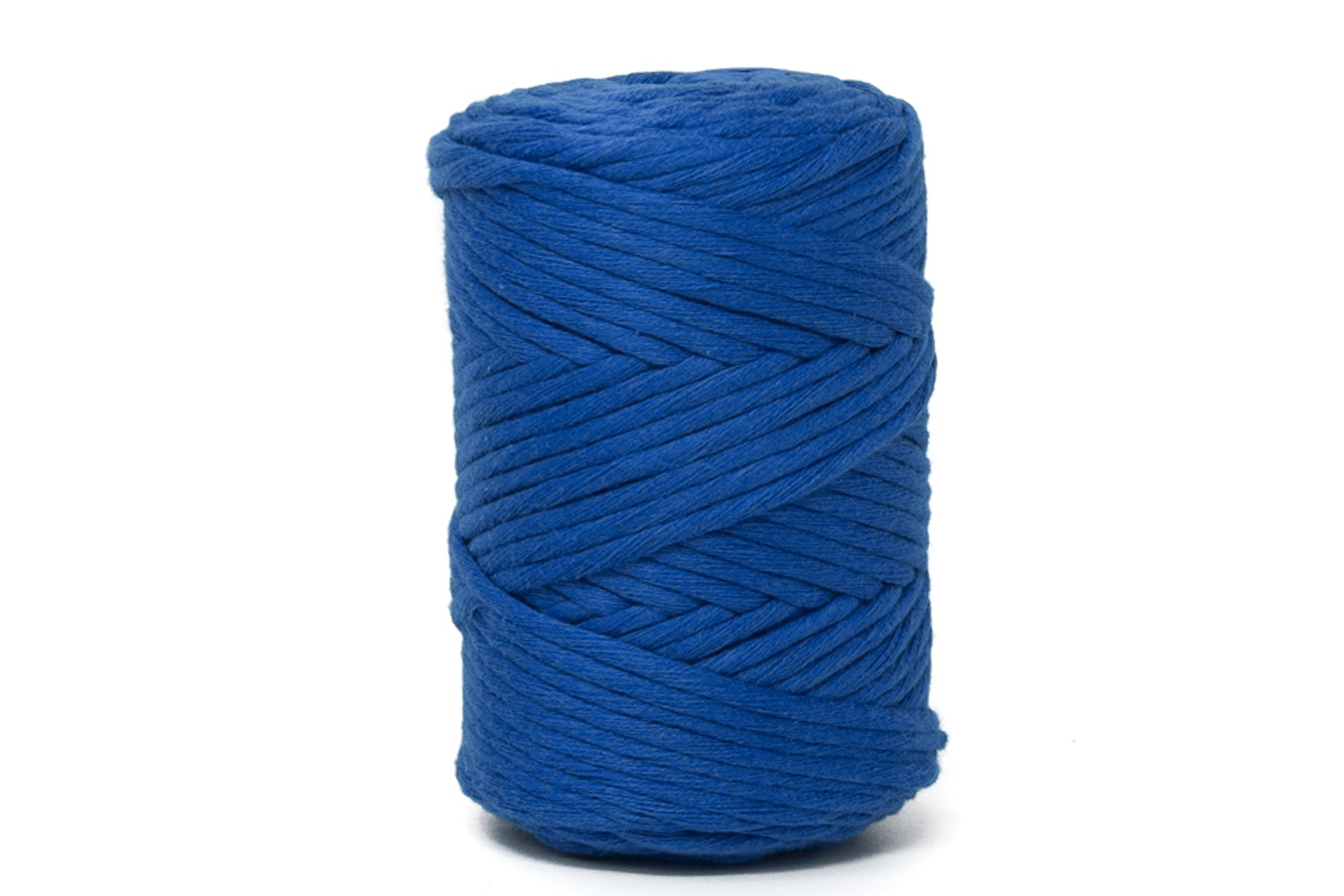 MACRAME COTTON - VISCOSE ROLL 4 MM - ROYAL BLUE COLOR – Ganxxet