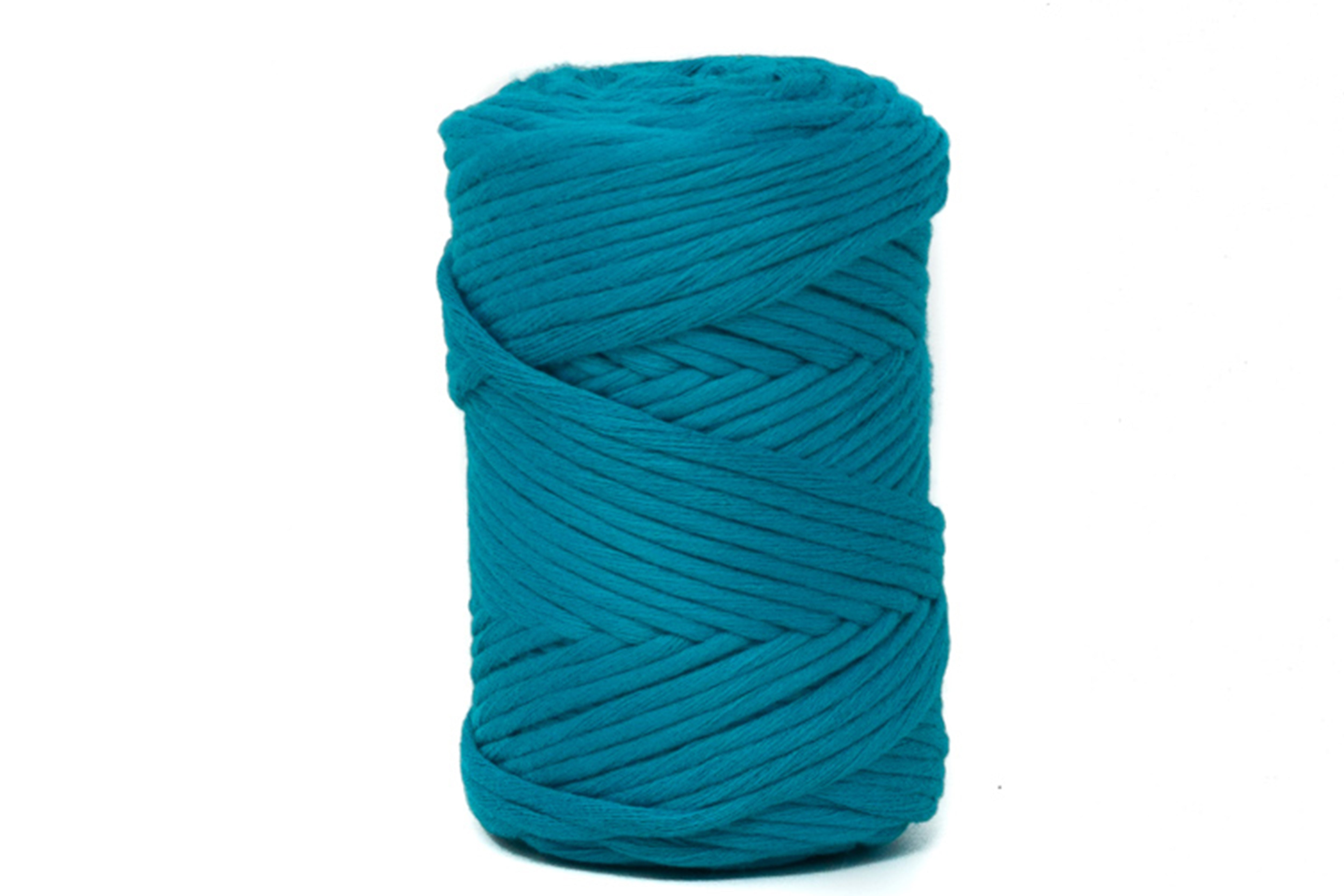 MACRAME COTTON - VISCOSE ROLL 4 MM - TURQUOISE COLOR – Ganxxet