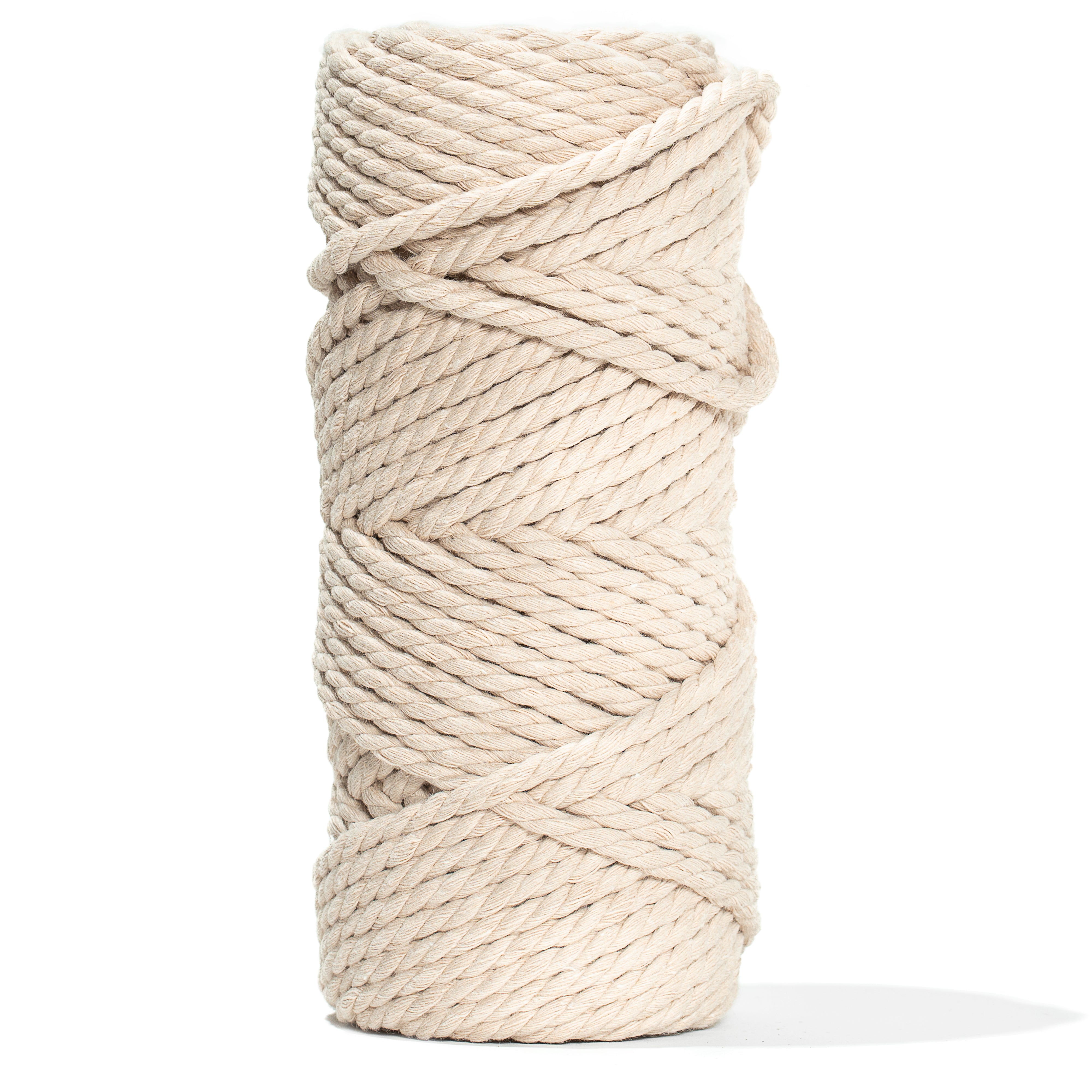 MACRAME COTTON ROPE 5 MM - 3 PLY - ALMOND COLOR – Ganxxet