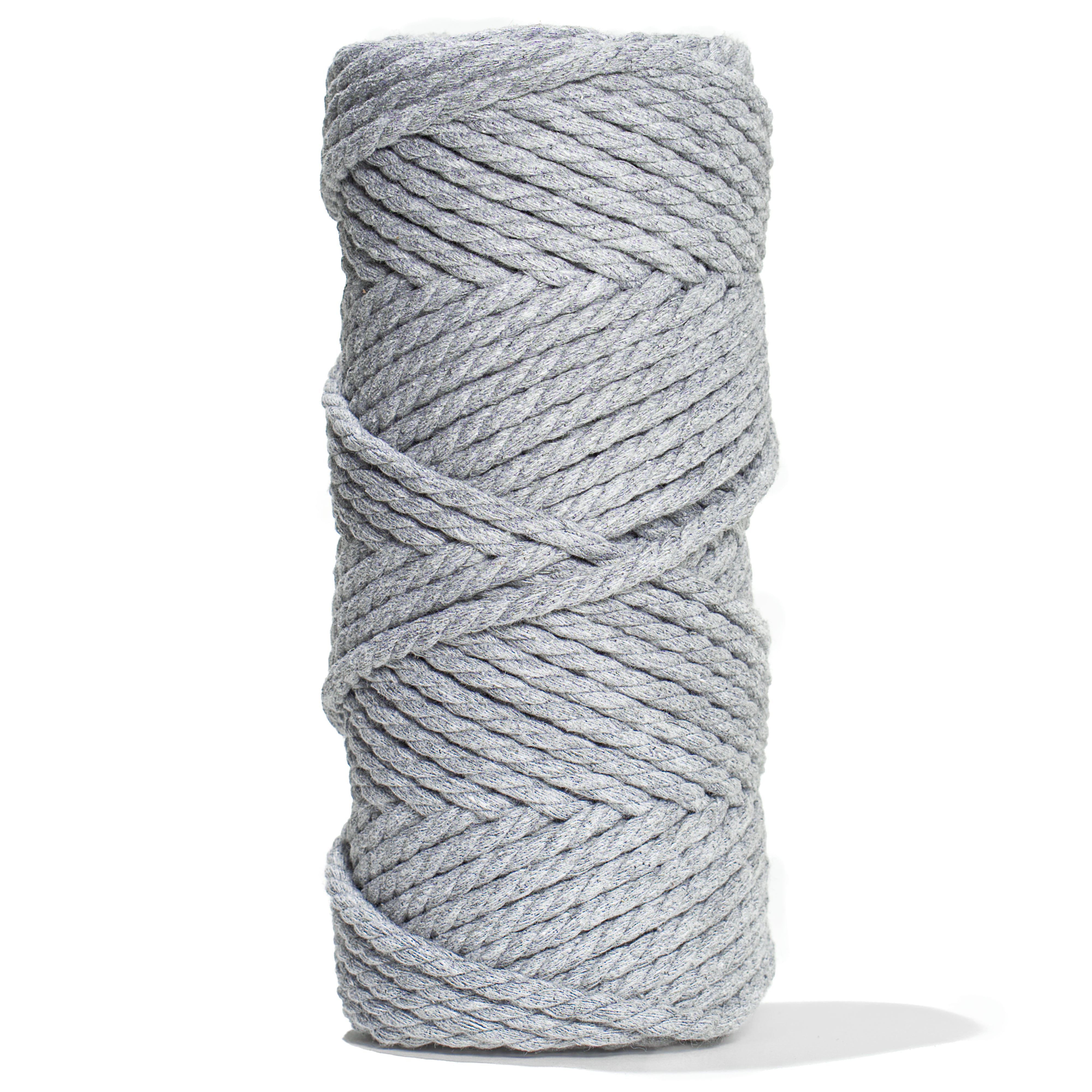 MACRAME COTTON ROPE 5 MM - 3 PLY - HEATHER GRAY COLOR – Ganxxet