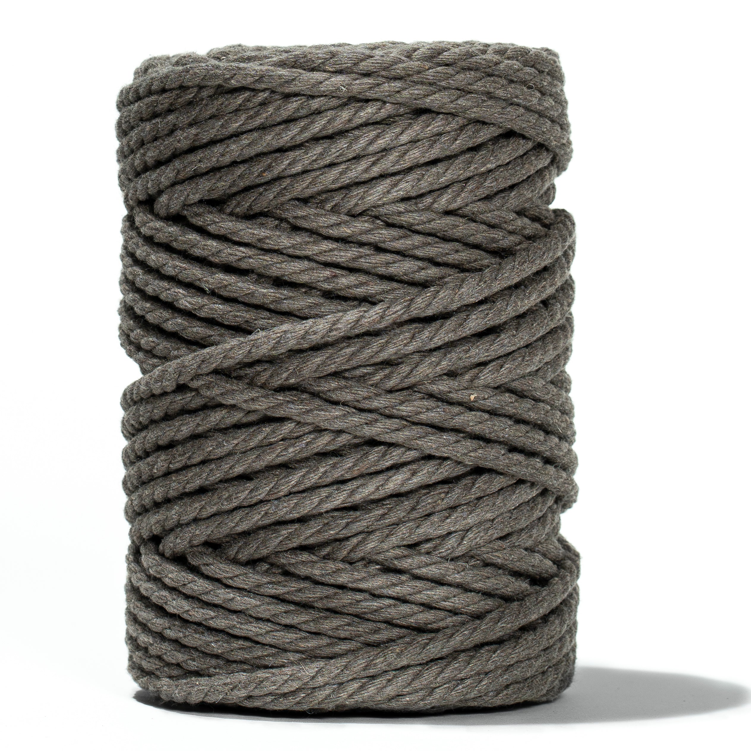 MACRAME COTTON ROPE 5 MM - 3 PLY - DARK TAUPE COLOR – GANXXET