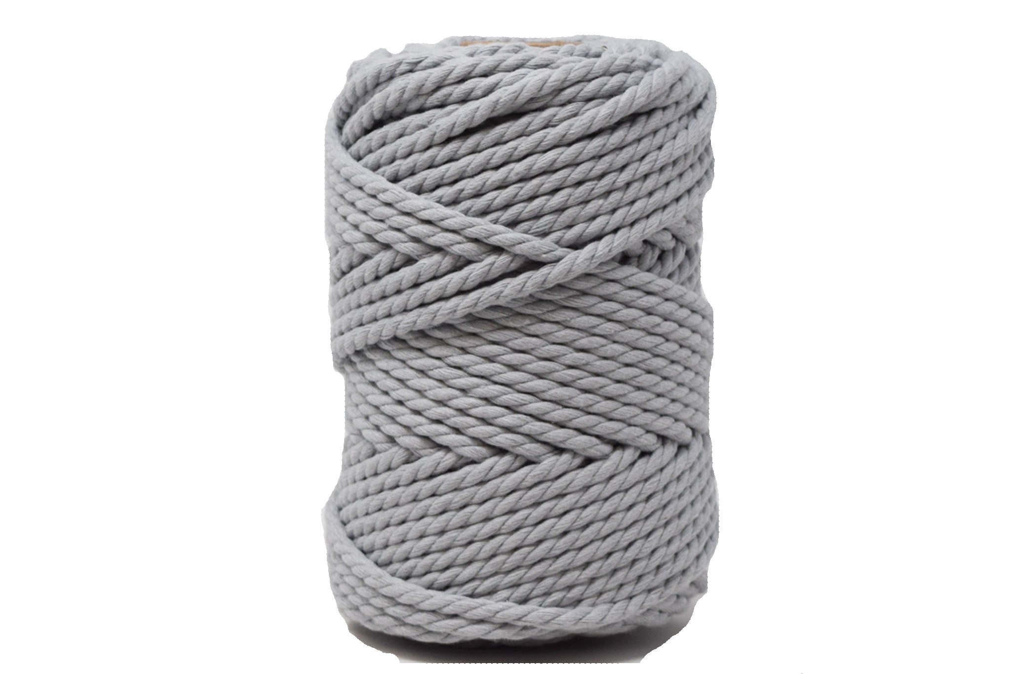 MACRAME COTTON ROPE 5 MM - 3 PLY - SOFT GRAY COLOR – Ganxxet