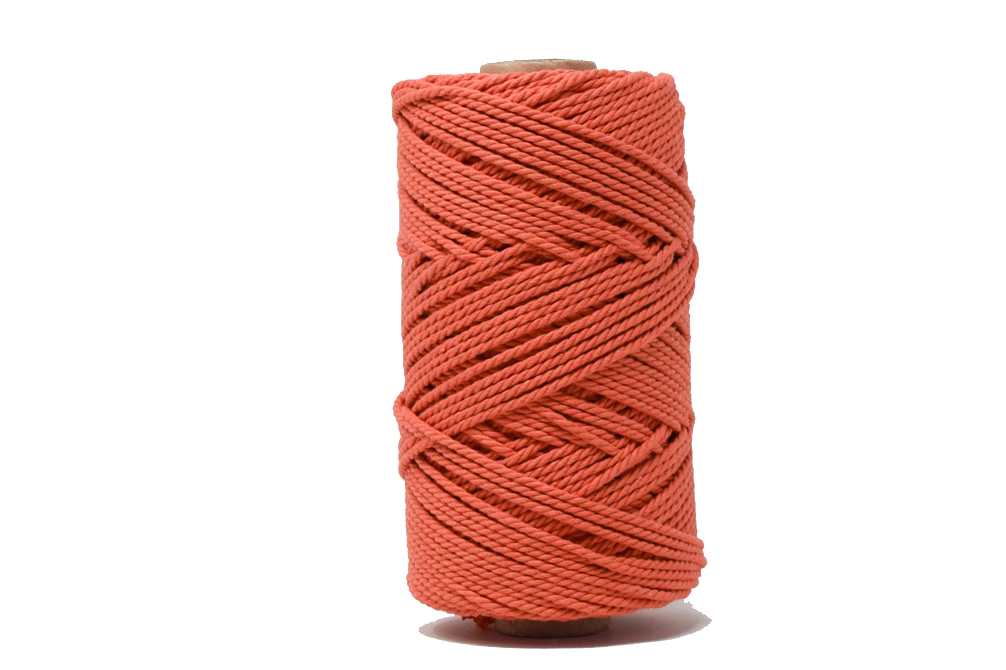 MACRAME COTTON ROPE 2 MM 3 PLY GRAPEFRUIT COLOR – Ganxxet