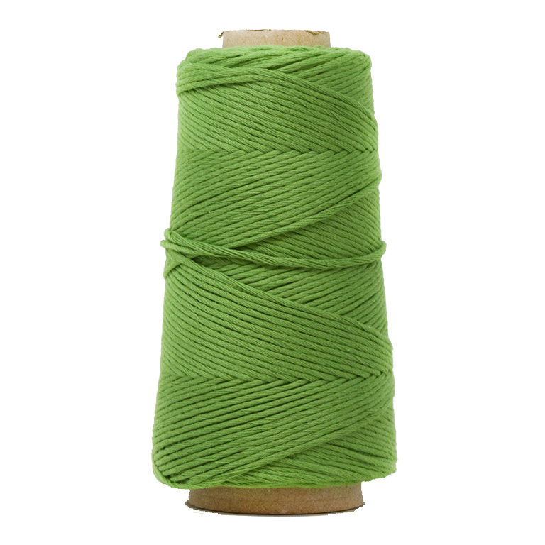 MACRAME COMBED COTTON STRING 2 MM - GREEN COLOR – Ganxxet
