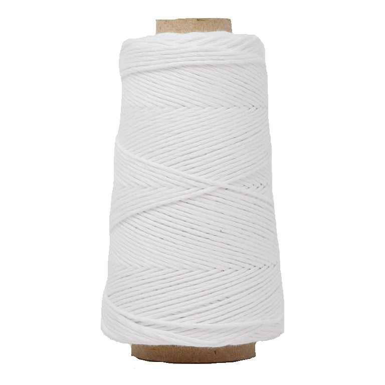 MACRAME COMBED COTTON STRING 2 MM - WHITE COLOR – Ganxxet