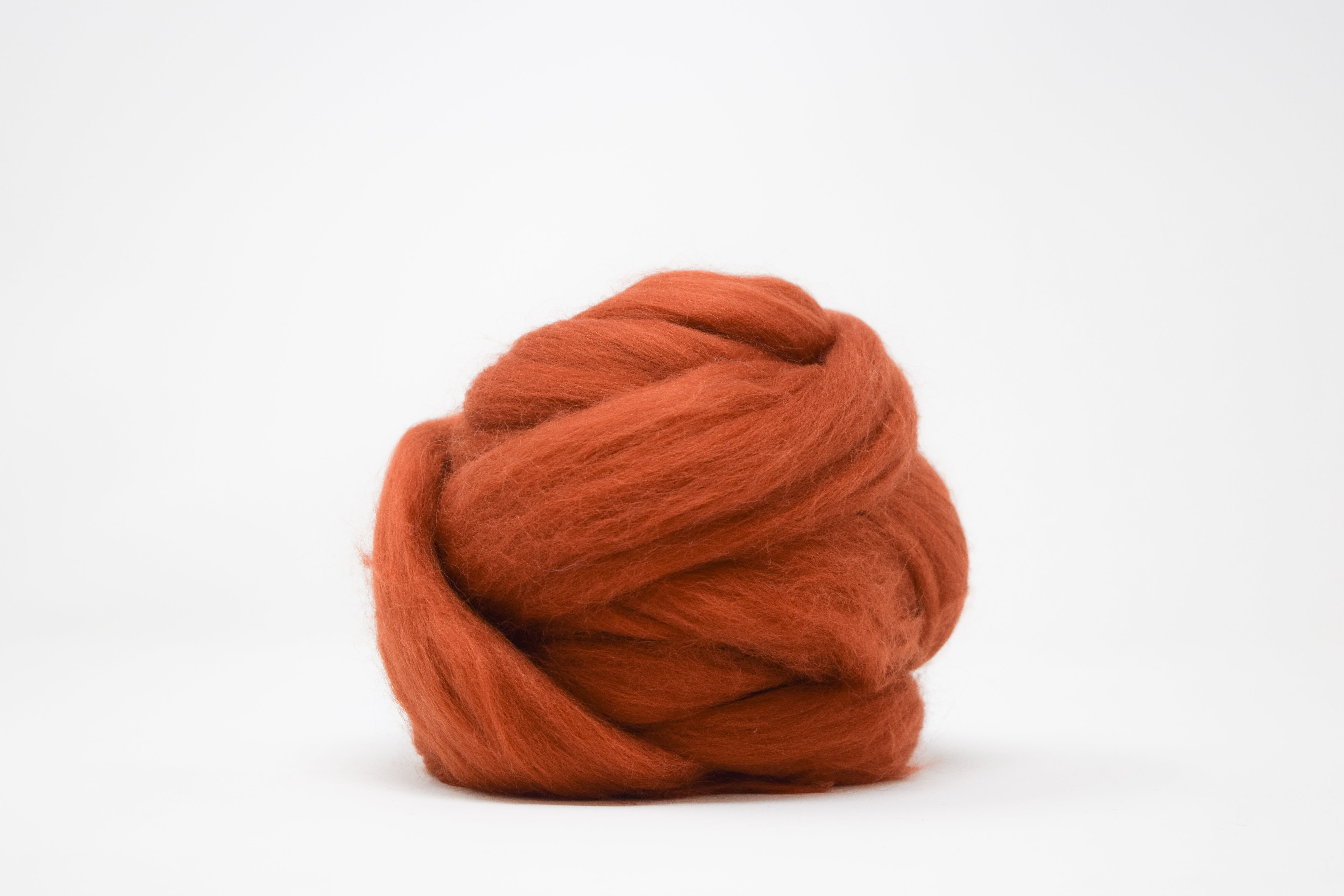 MERINO WOOL ROVING - BURNT ORANGE – Ganxxet