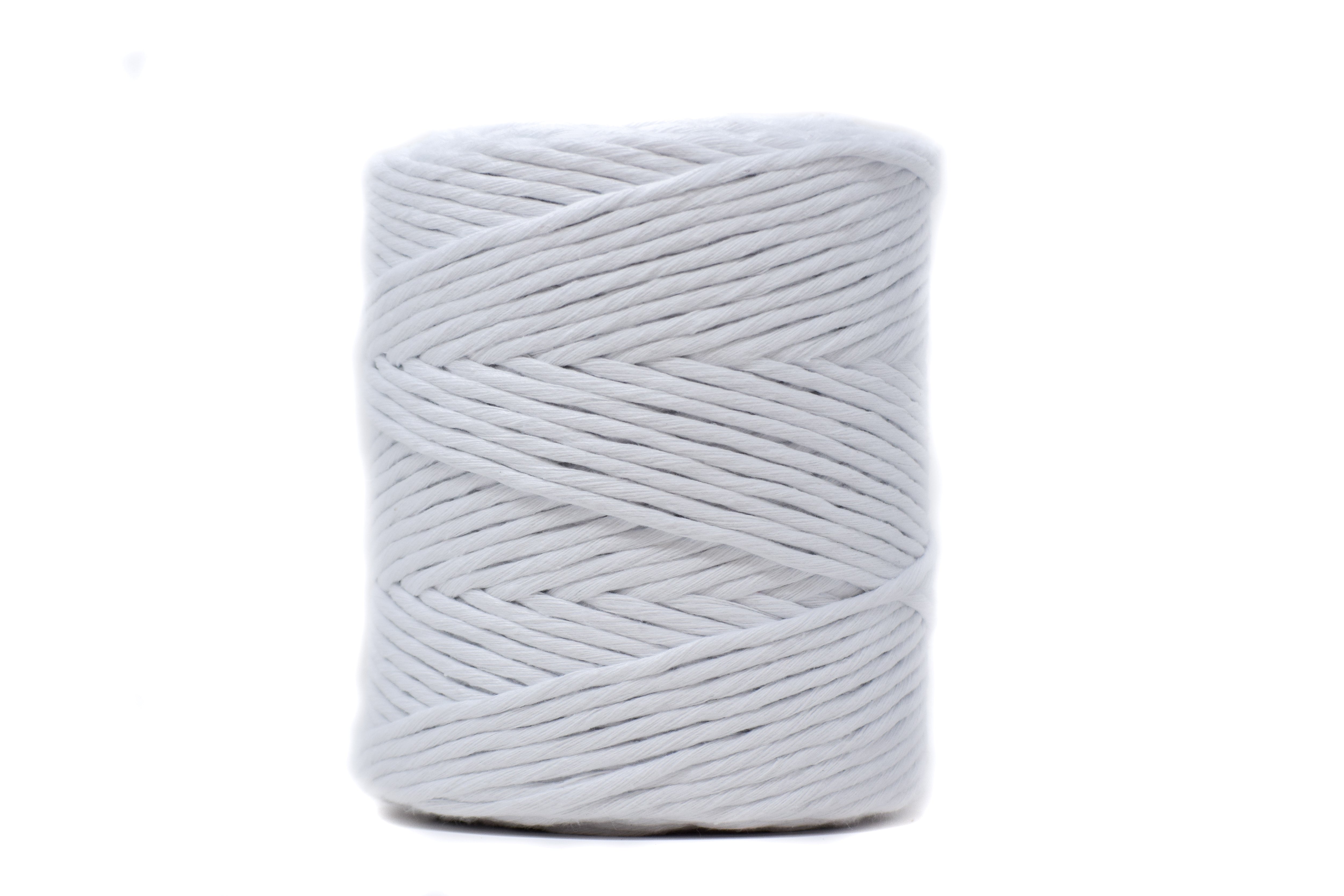 SOFT COTTON CORD ZERO WASTE 4 MM - 1 SINGLE STRAND - WHITE COLOR – Ganxxet